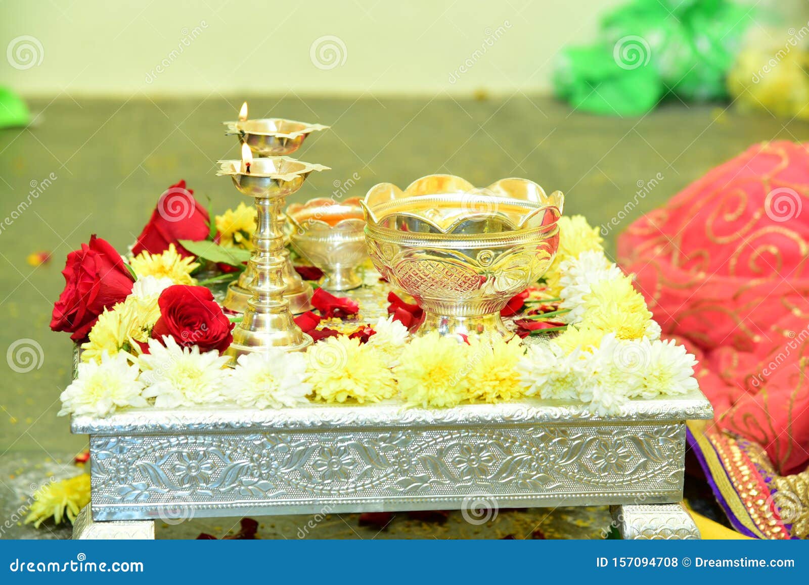 Indian Tradition Deep with Decaration Stock Photo - Image of good, deep ...