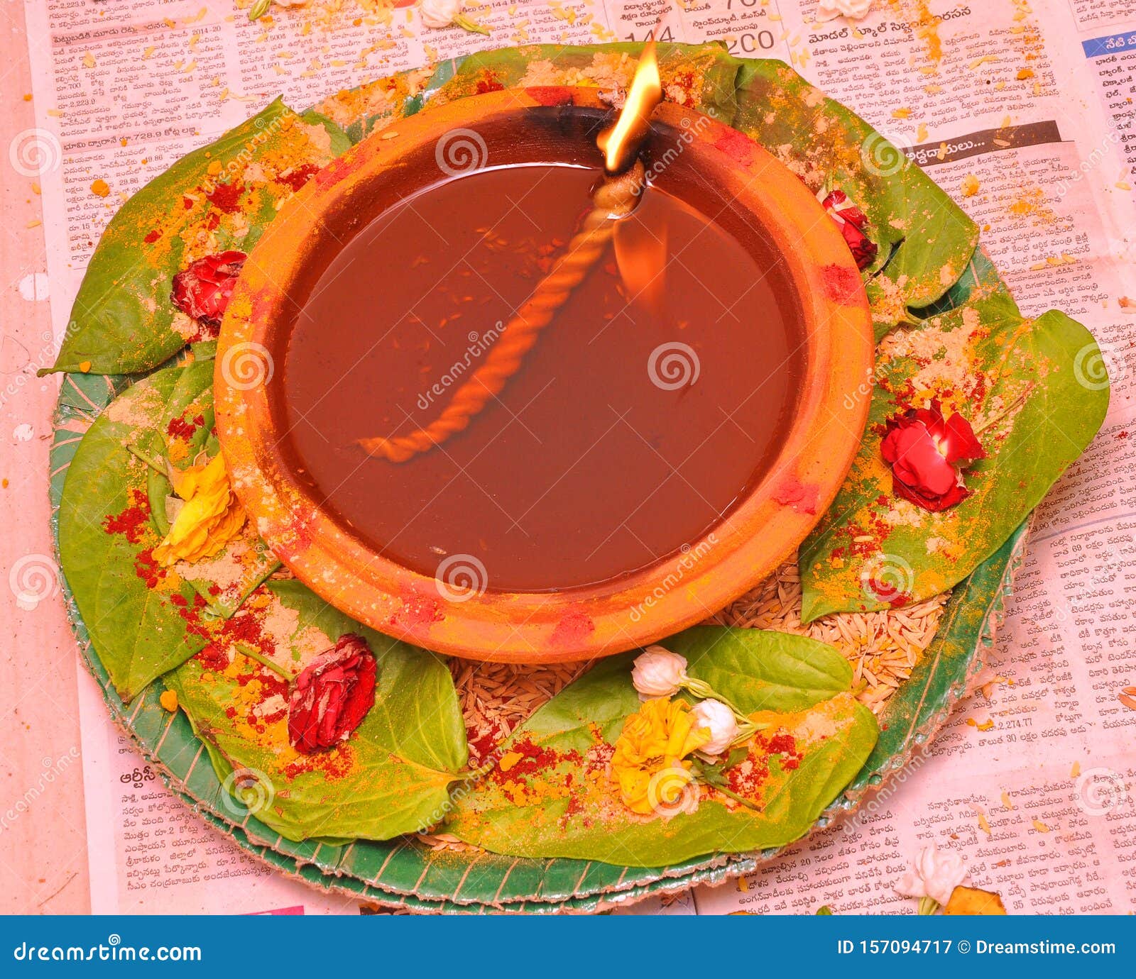 Indian Tradition Deep with Decaration Stock Image - Image of kalas ...