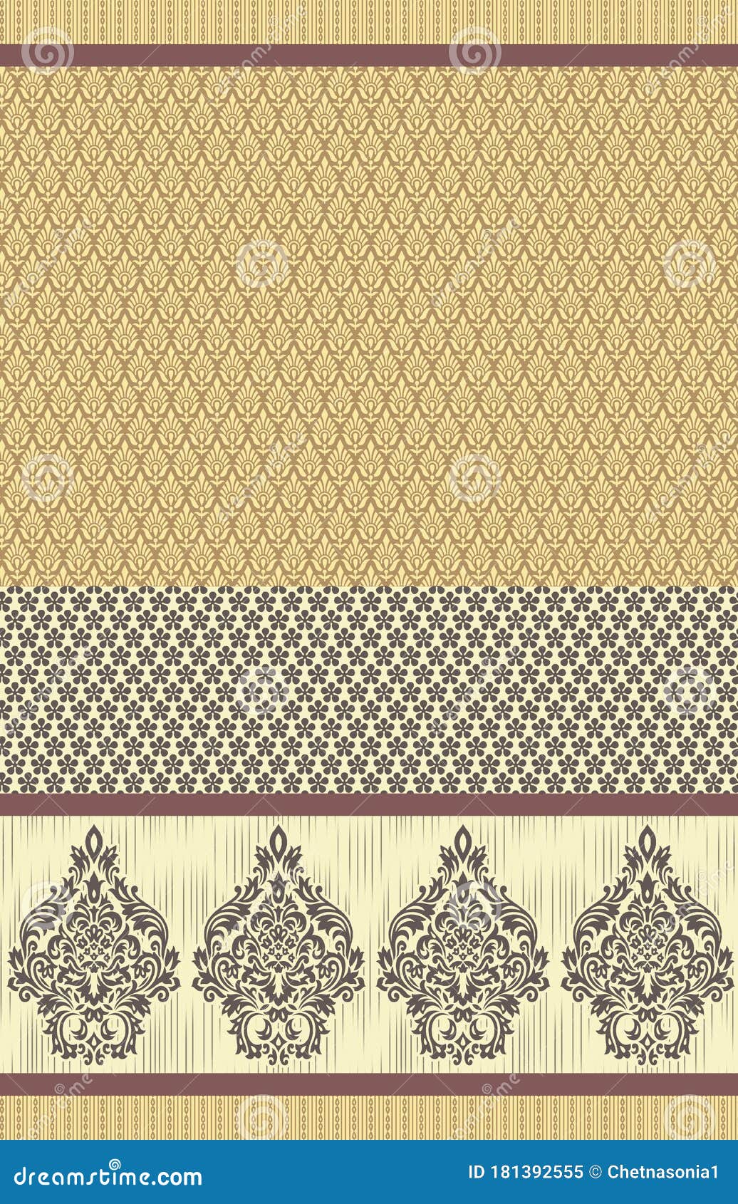 Indian Traditional Decorative Design Background Stock Illustration ...