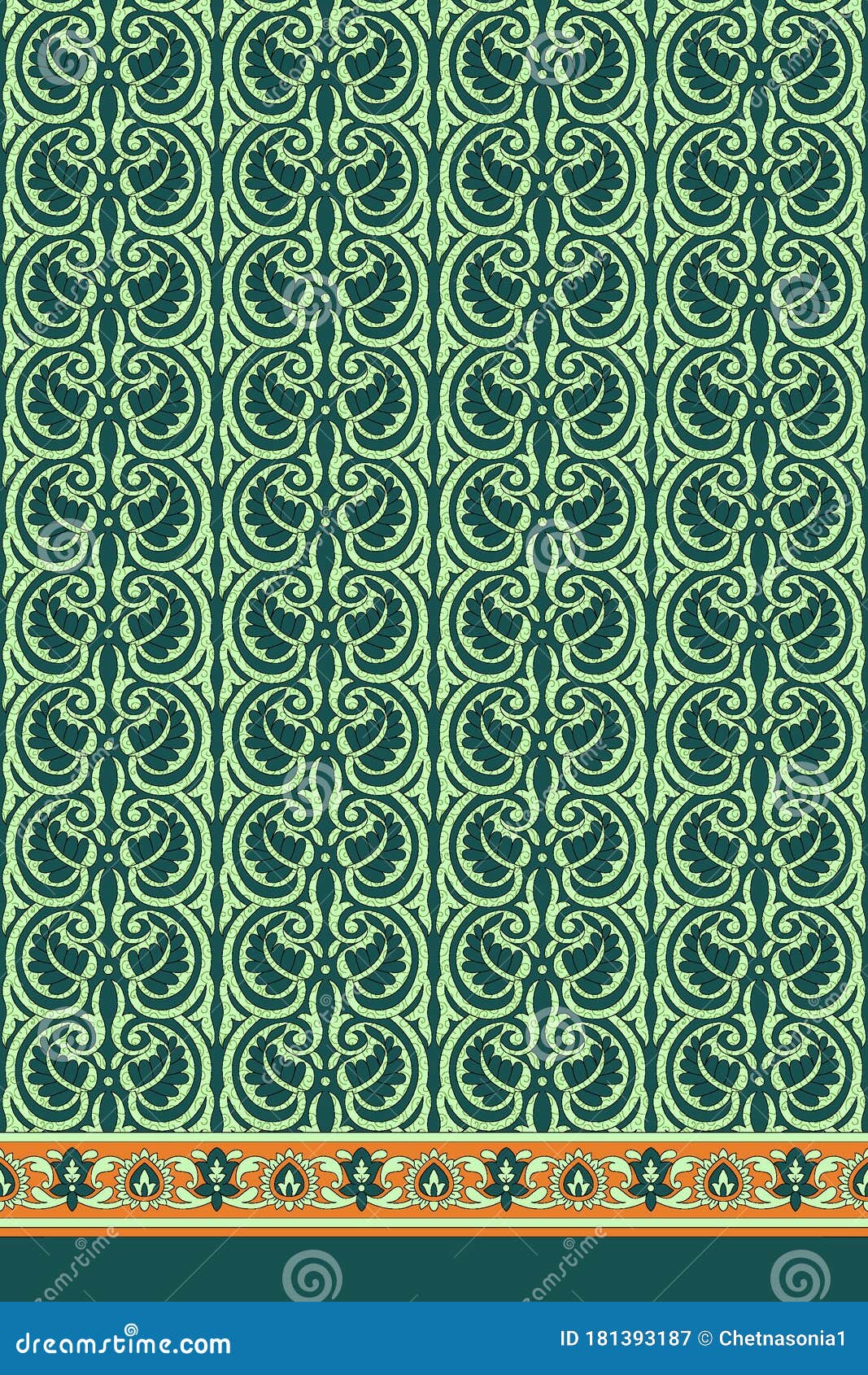 Indian Traditional Decorative Design Background Stock Illustration ...