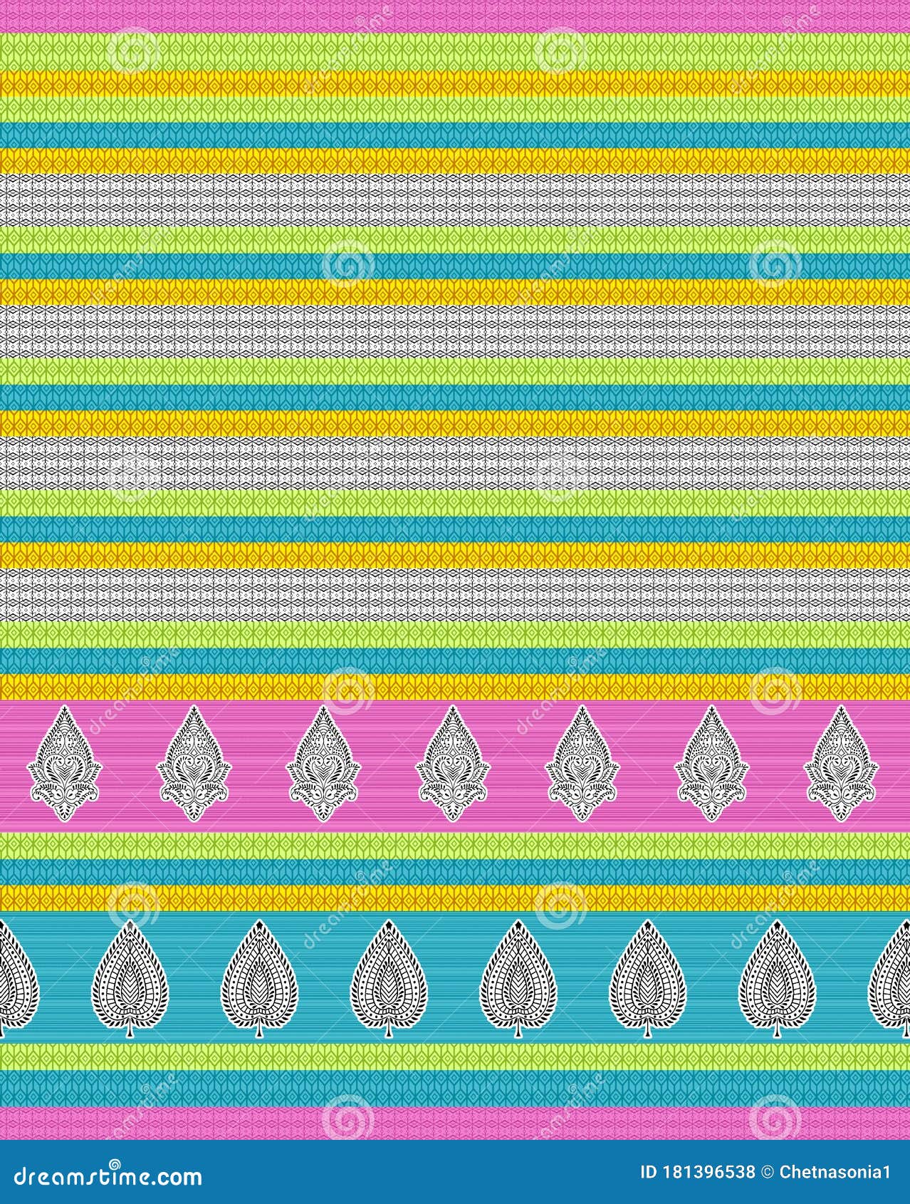 Indian Traditional Decorative Design Background Stock Illustration ...