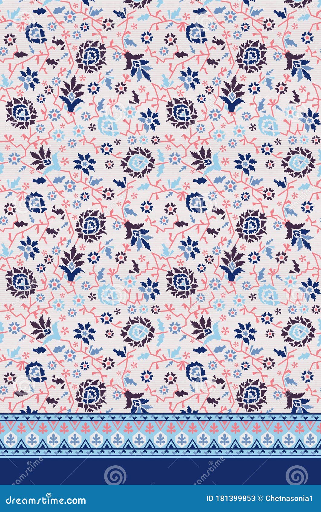 Indian Traditional Decorative Design Background Stock Illustration ...