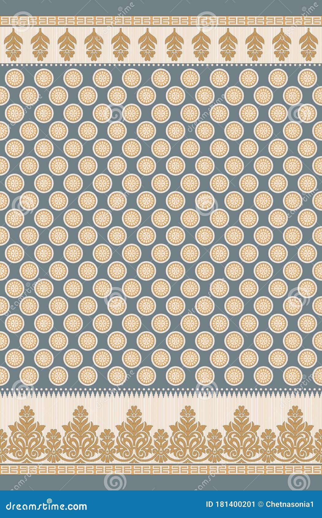 Indian Traditional Decorative Design Background Stock Illustration ...