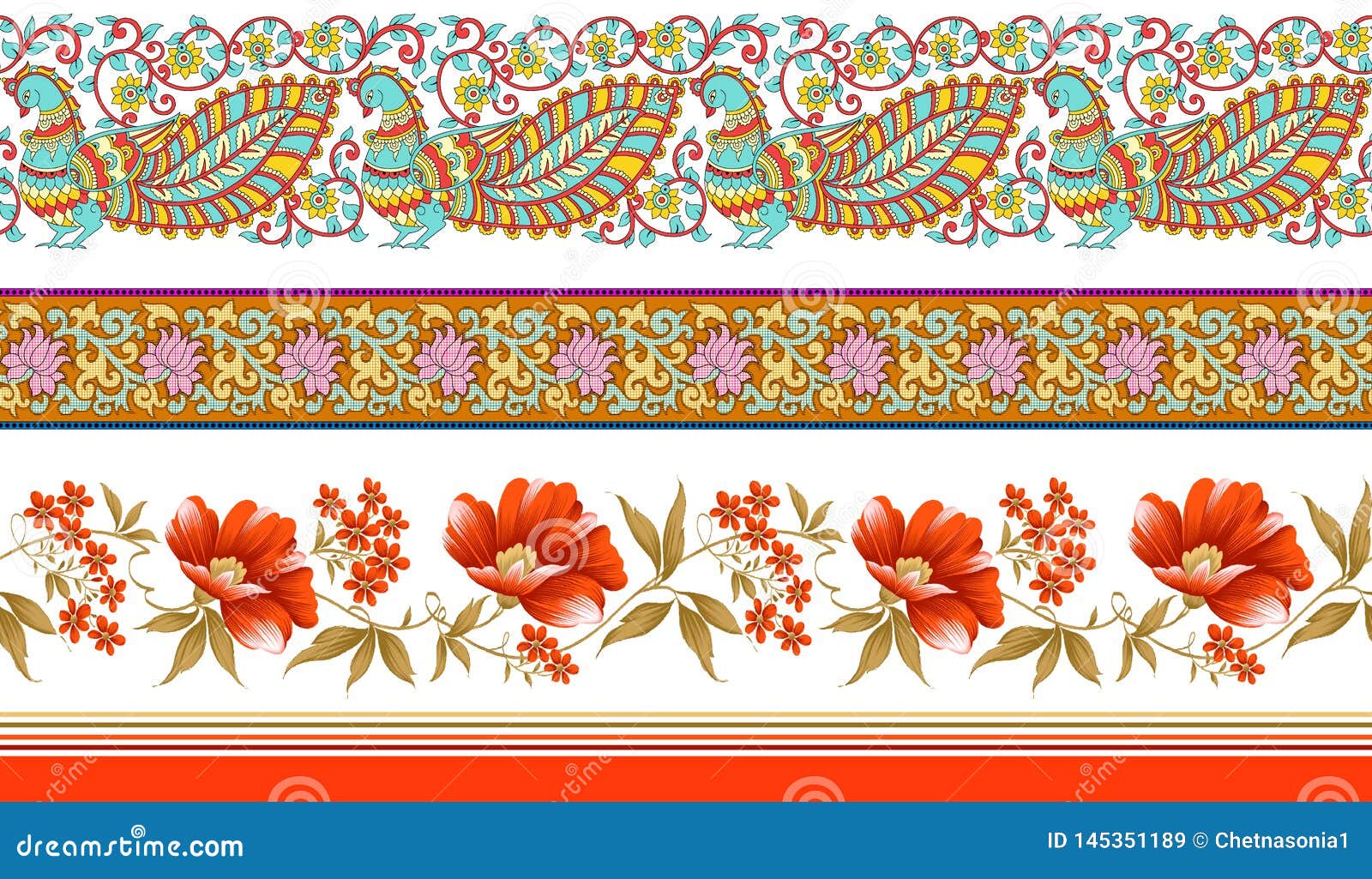 Indian Traditional Border Design Patterns