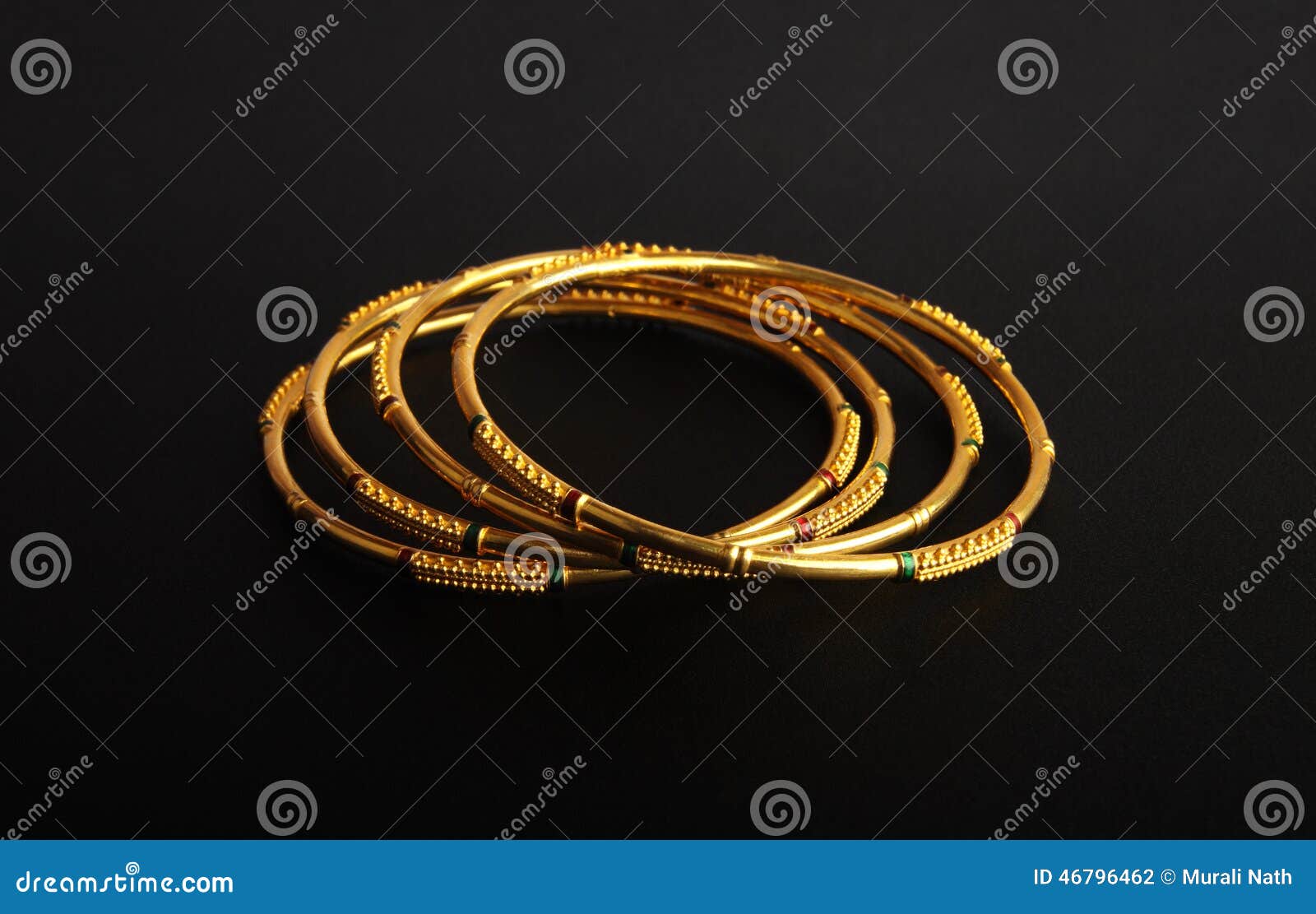 Indian Traditional Gold Bangles Stock Photography | CartoonDealer.com ...