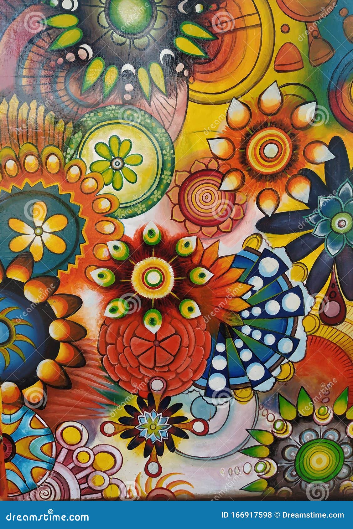 Indian Traditional Illustrator Wall Painting Stock Photo - Image of ...