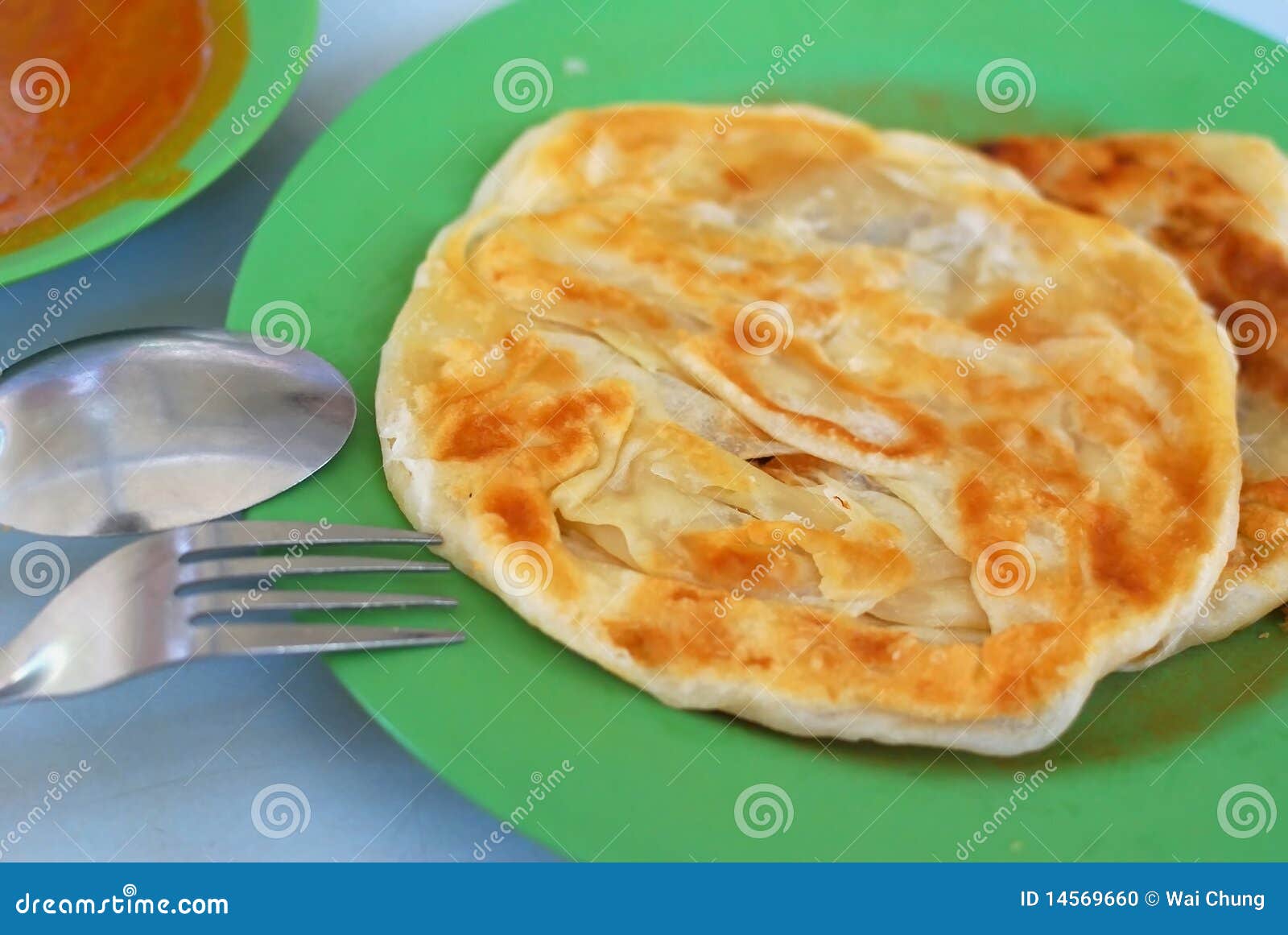 Indian Traditional Roti Prata Cuisine Stock Photo - Image of cuisine ...