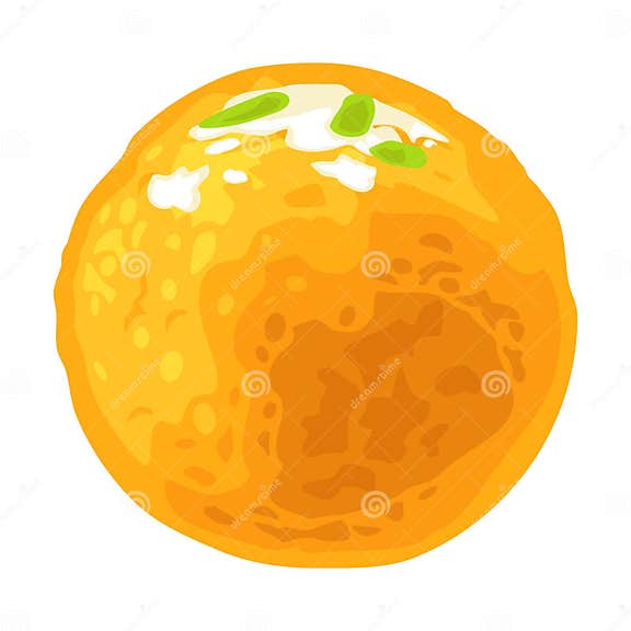 Indian Traditional Sweets Ladoo Vector Realistic Color Illustration Stock Vector Illustration