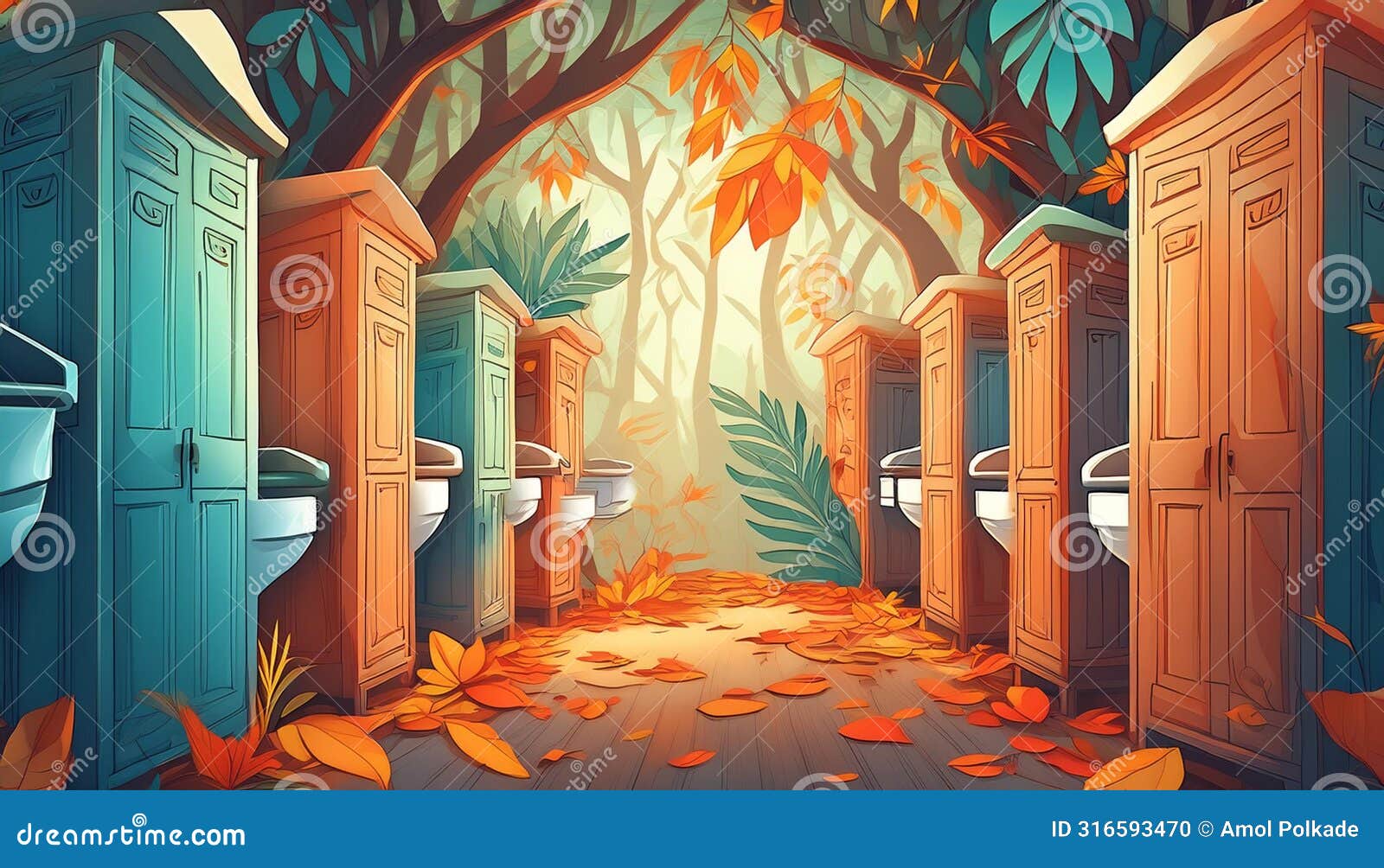 Indian Traditional Toilets Graphic Illustration Stock Illustration ...
