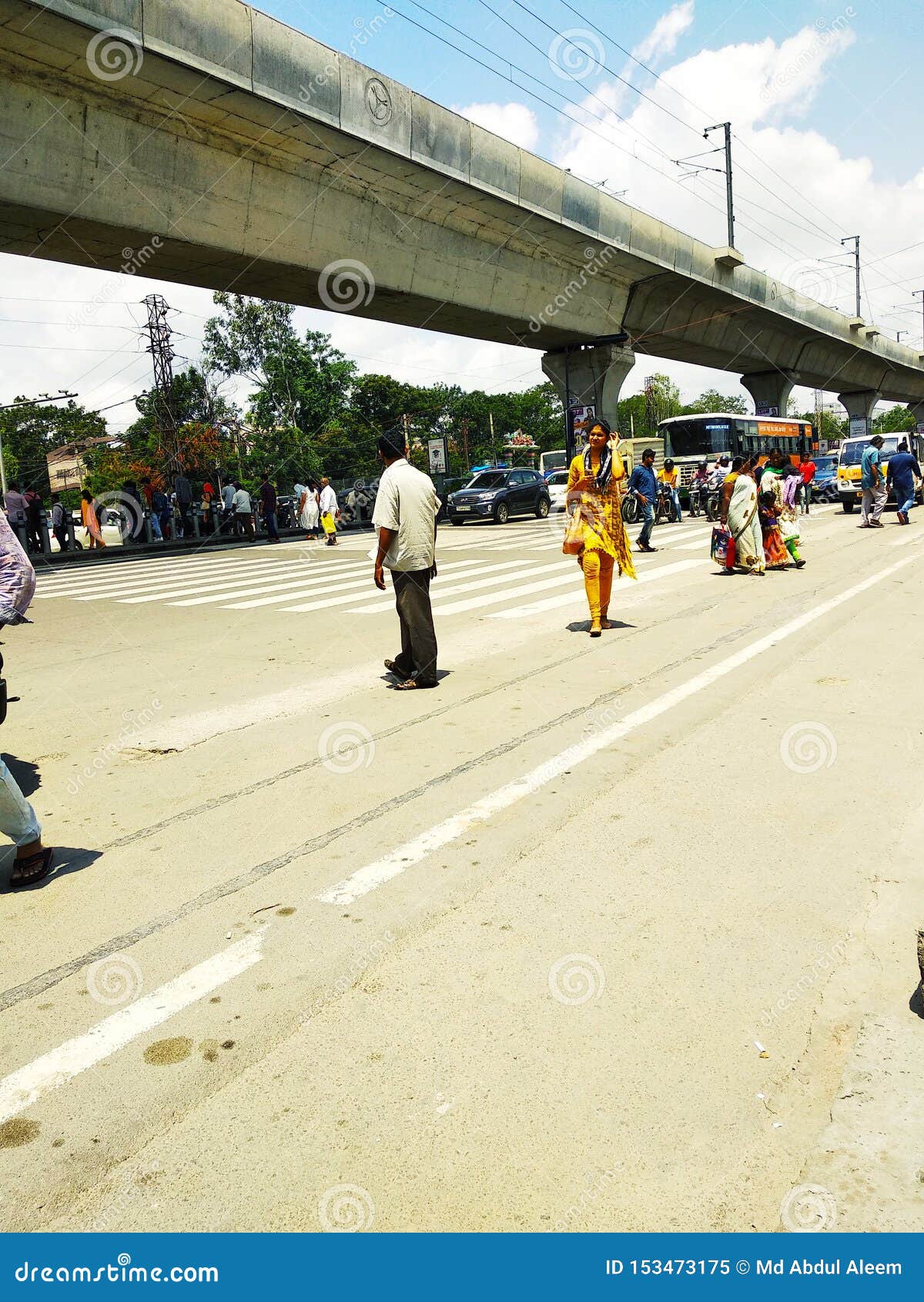 Indian Traffic on the Main Road of a City. Editorial Image - Image of ...