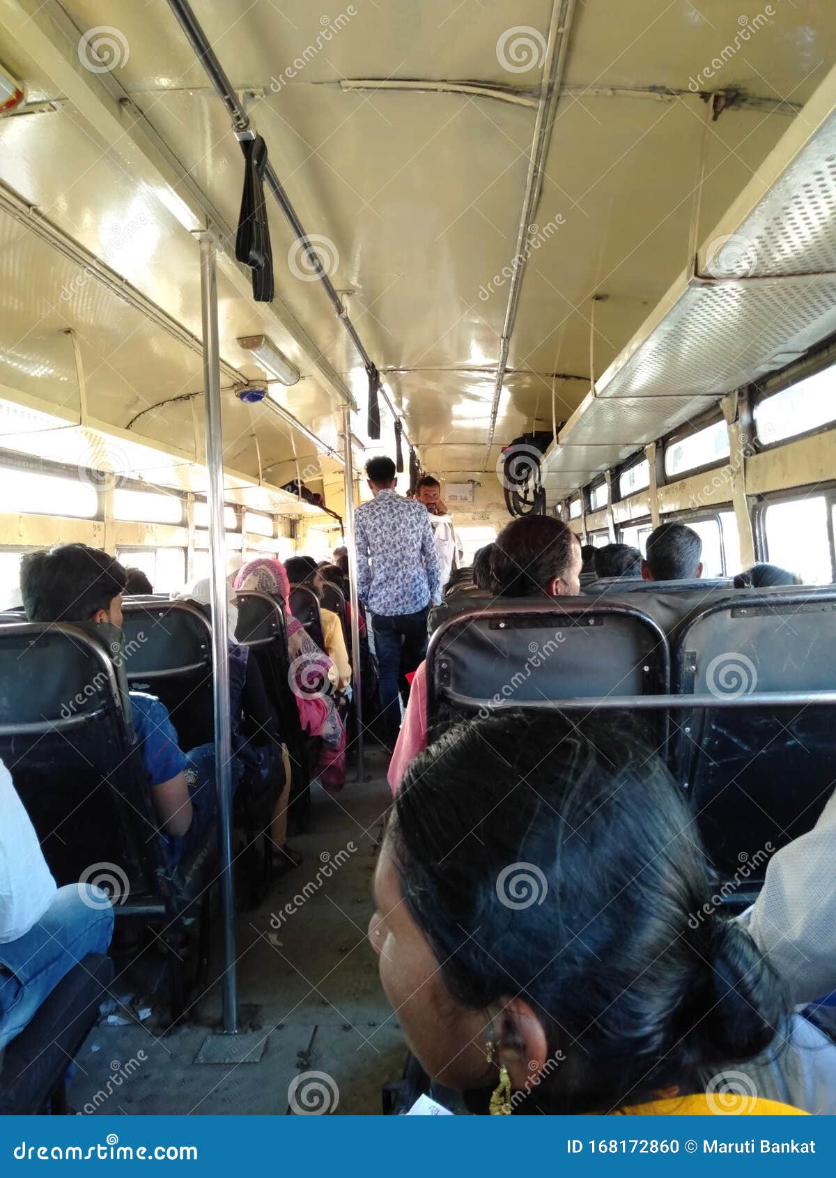 The Indian Transportation Bus in India Editorial Image - Image of long ...