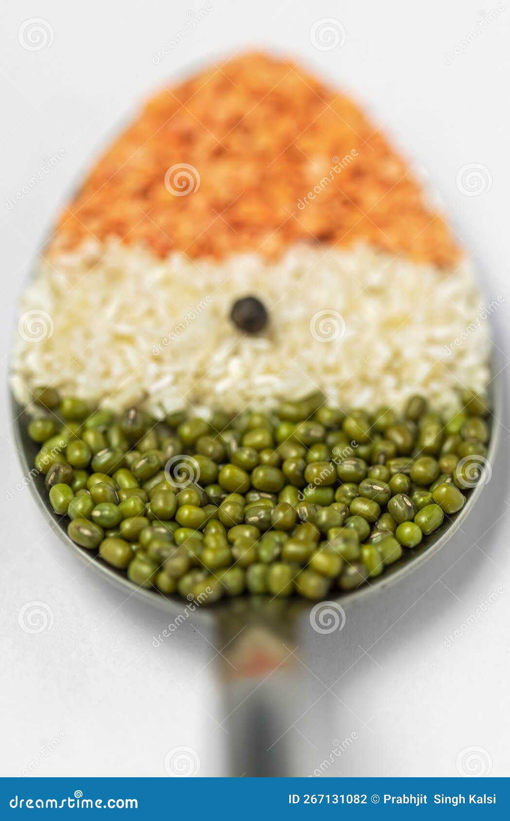 Indian Tri-colour is Decorated with Lentils and Pulses Stock Photo ...