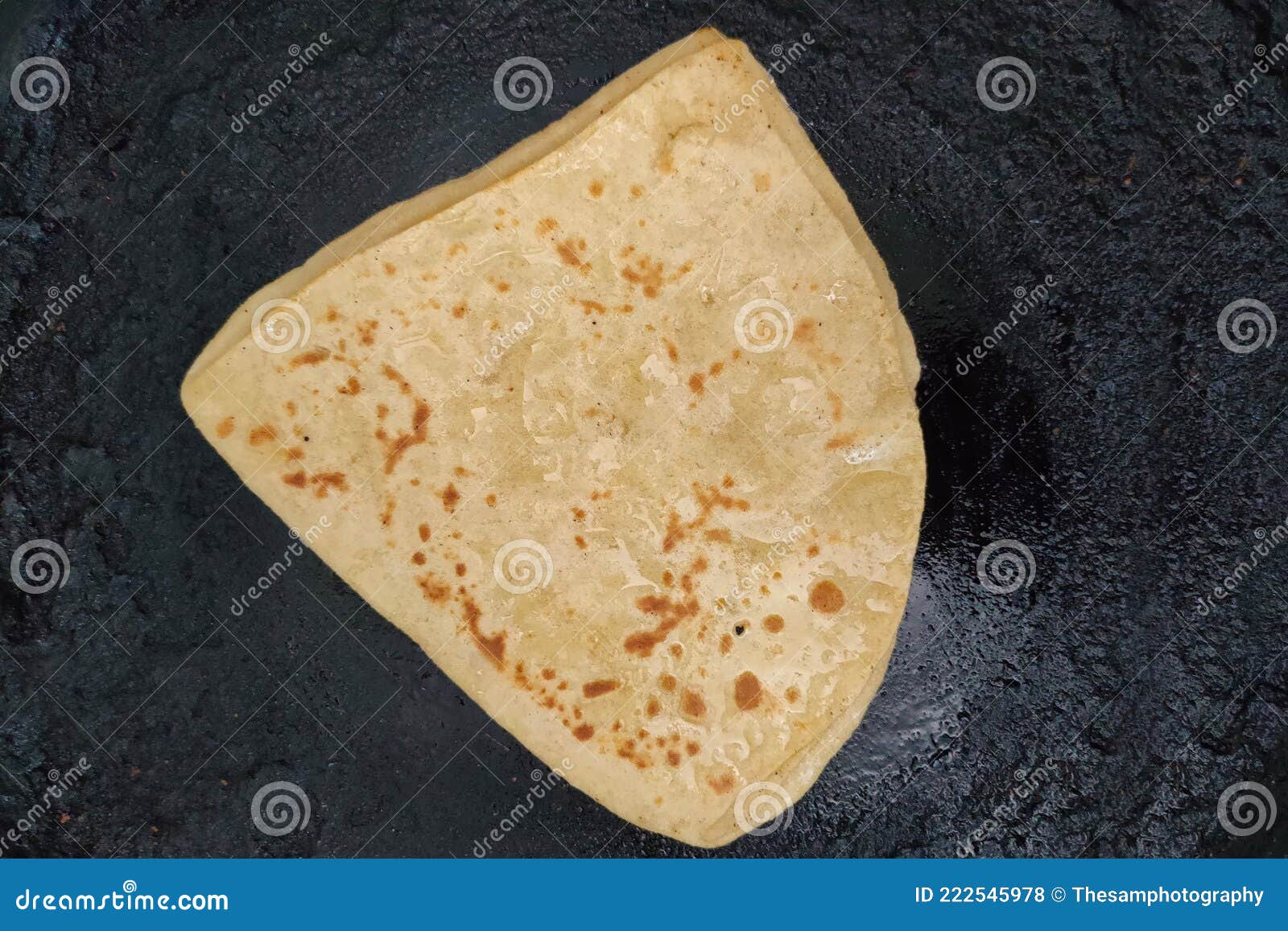 Indian Triangular Layered Paratha Stock Photo - Image of vegetarian ...