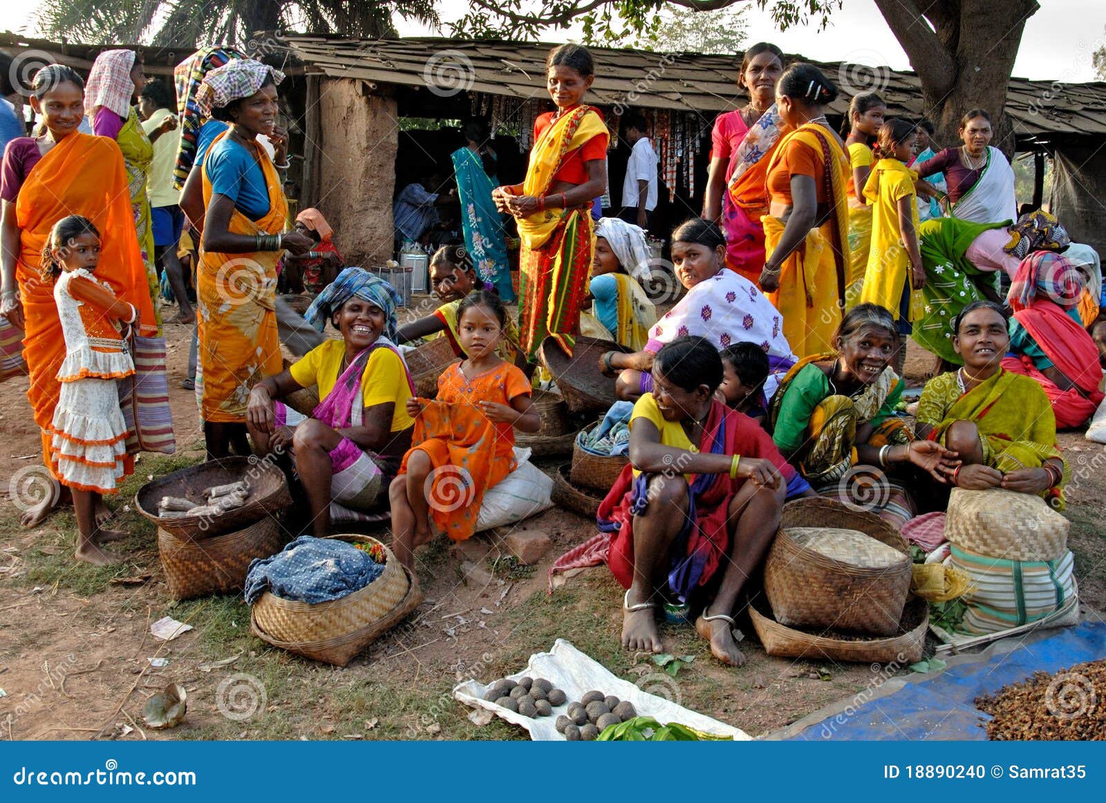 Indian Tribal Market editorial image. Image of bazar - 18890240