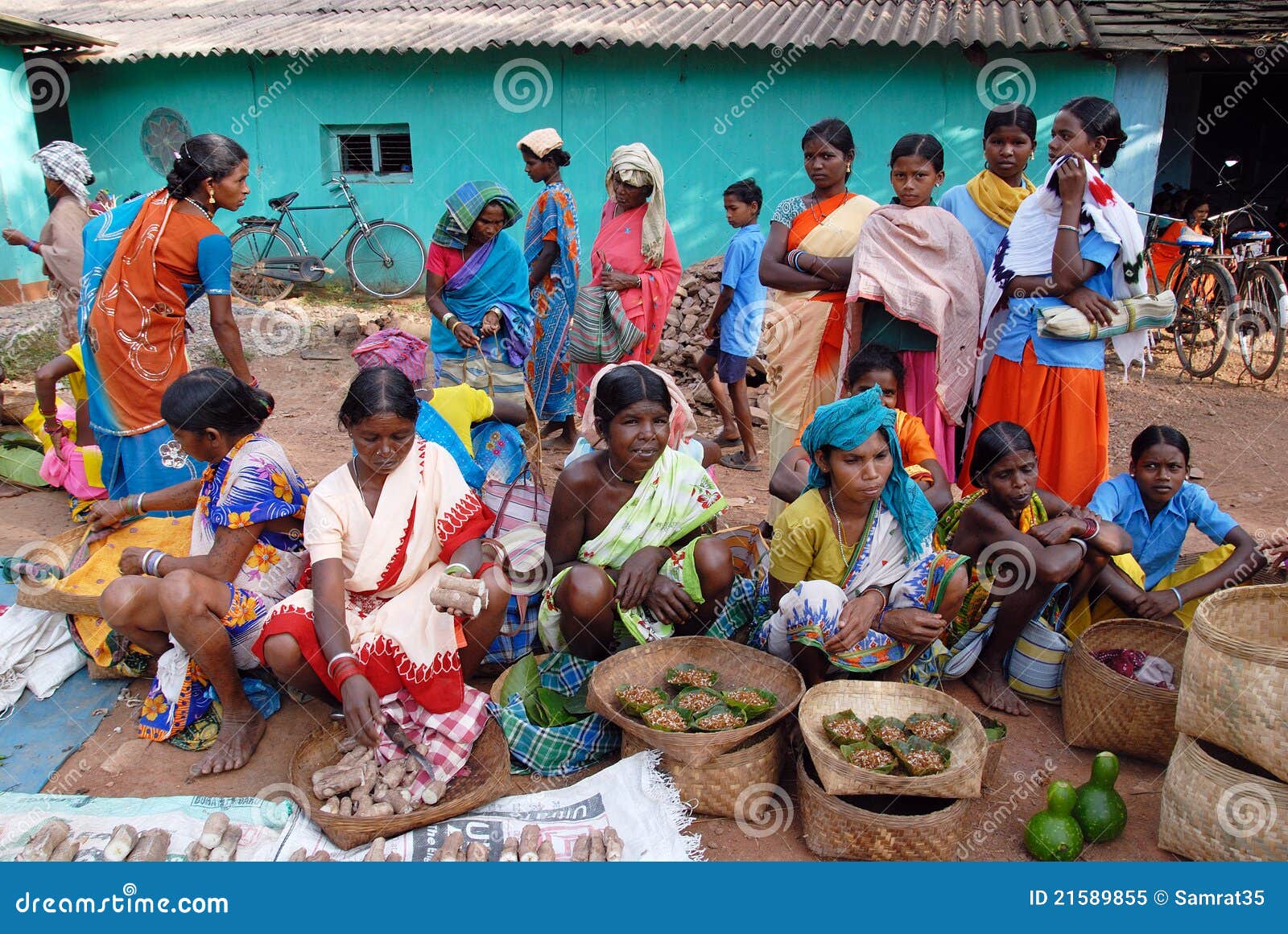 Indian Tribal Market editorial image. Image of tribes - 21589855