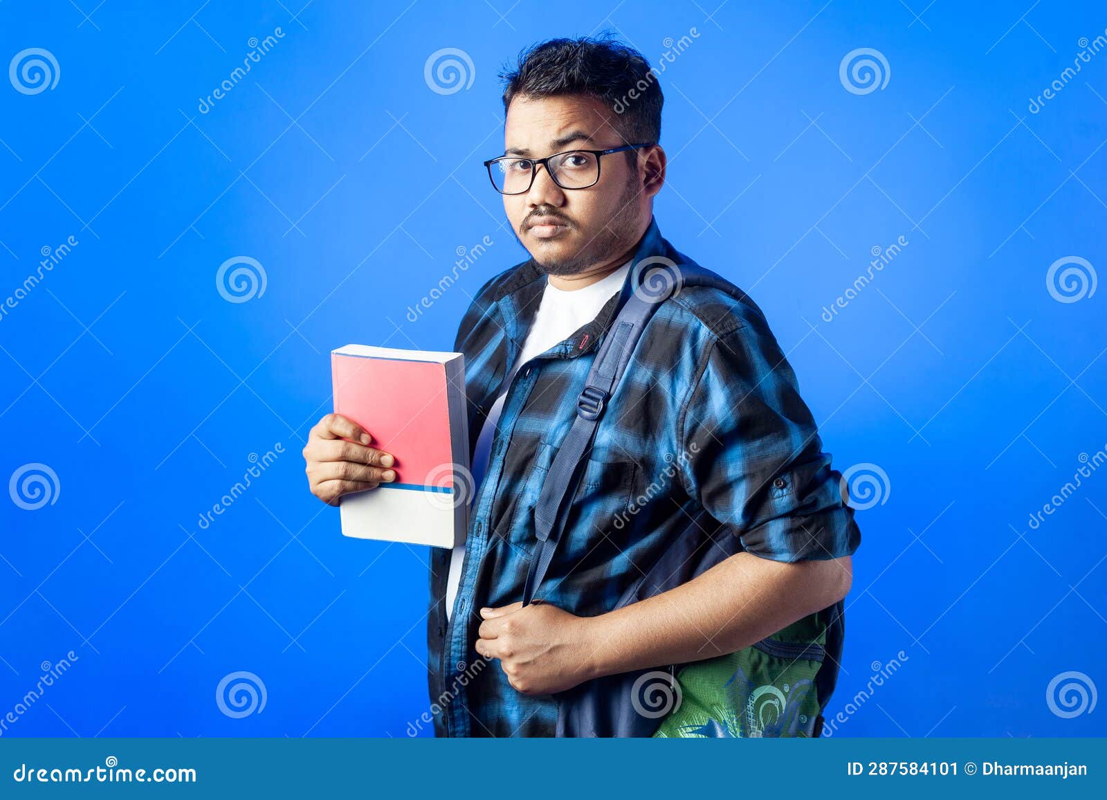 Indian University Student Showing Angry Face Expression Stock Image ...