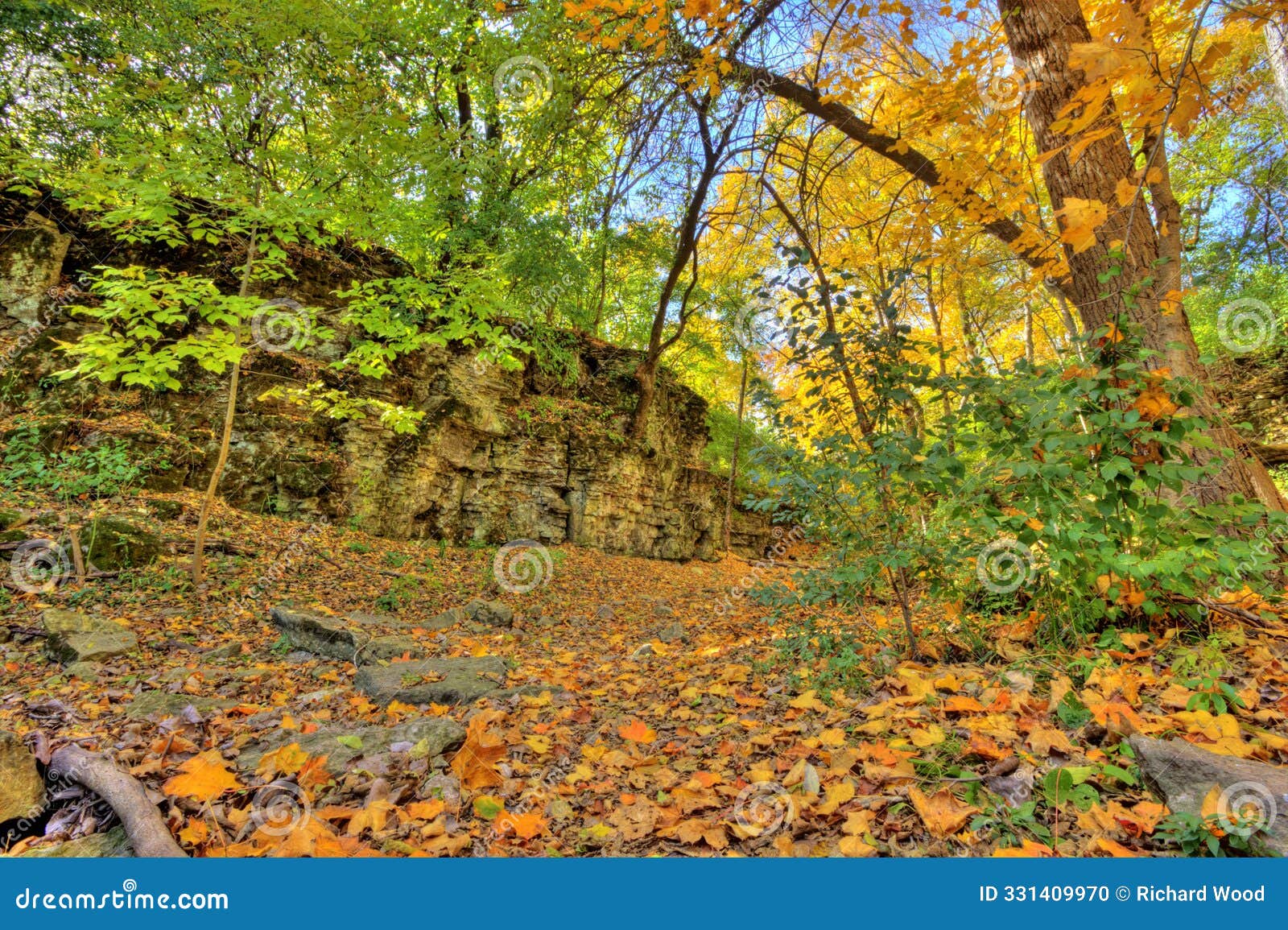 Indian Village Canyon in Fall, Columbus, Ohio Stock Photo - Image of ...
