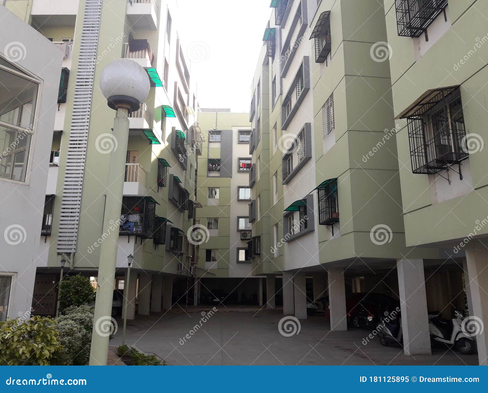 Indian Village Colony Construction Editorial Image - Image of view ...