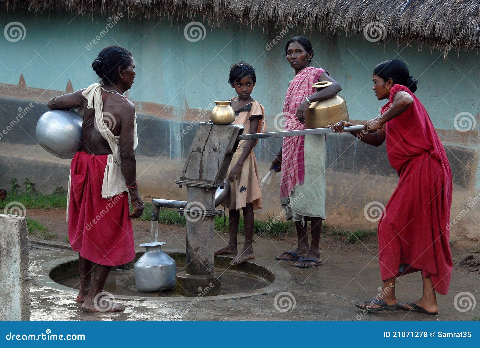 Indian Village life editorial stock photo. Image of wall - 21071278