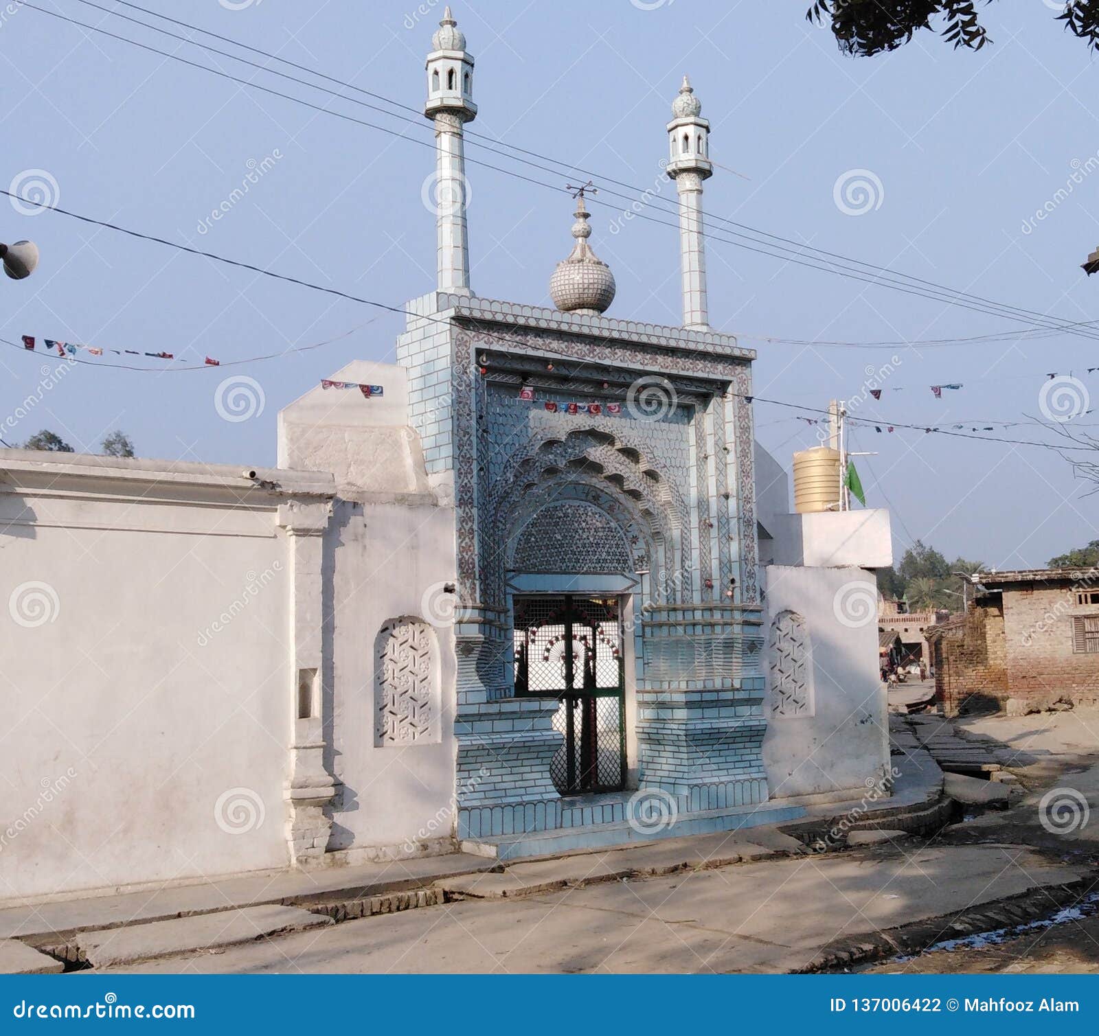 Indian village Mosque stock photo. Image of beautiful - 137006422