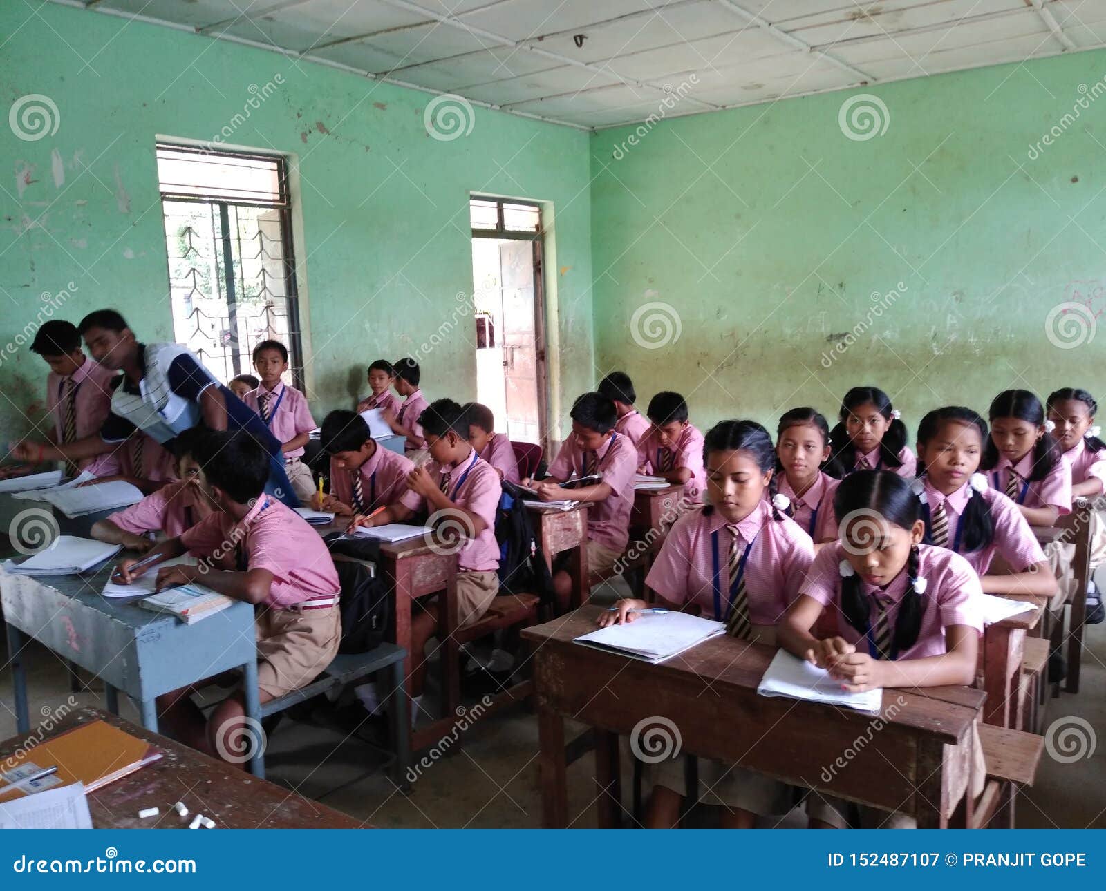 Indian Village School Class Room Editorial Photography - Image of ...