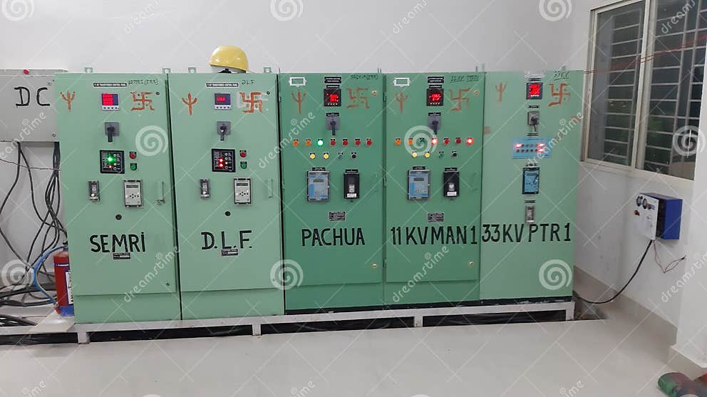 Indian Village Substation Controls Penal Editorial Photography - Image ...