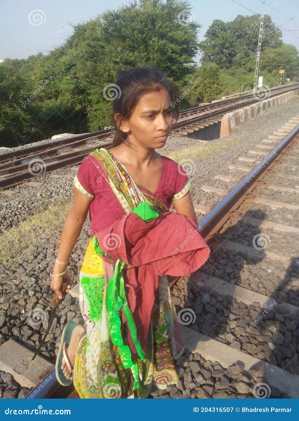 Indian village women stock image. Image of clothing - 204316507