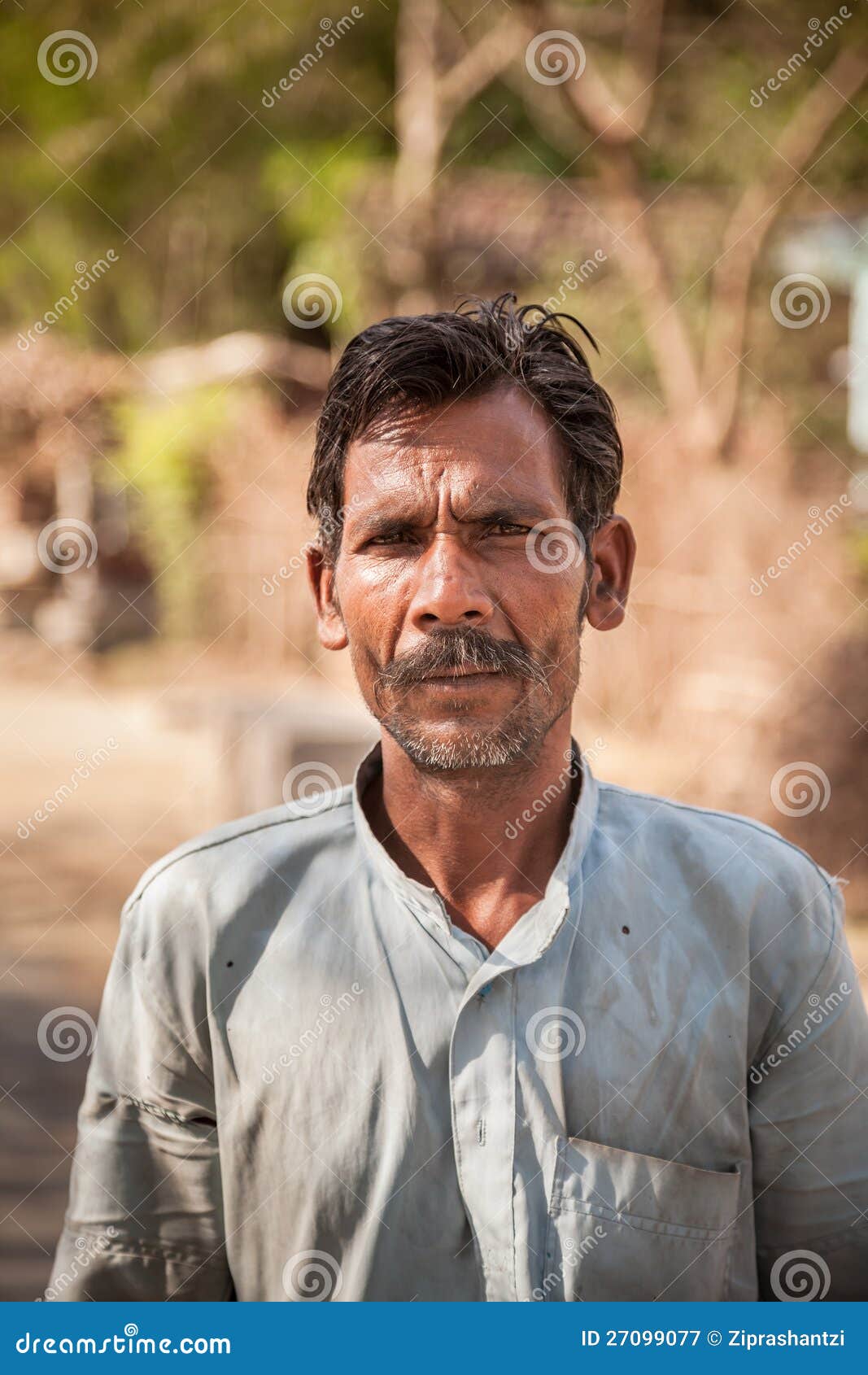 Indian villager man stock image. Image of rural, smile - 27099077