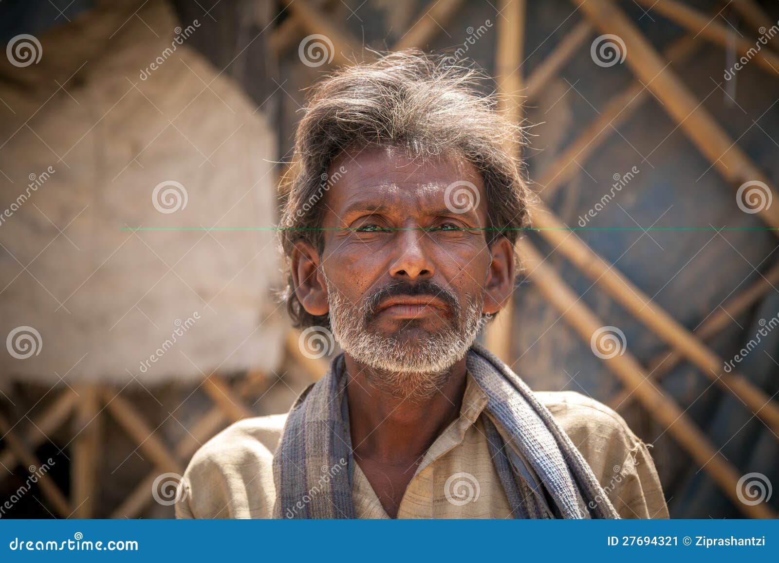 Indian villager man editorial photo. Image of aged, week - 27694321