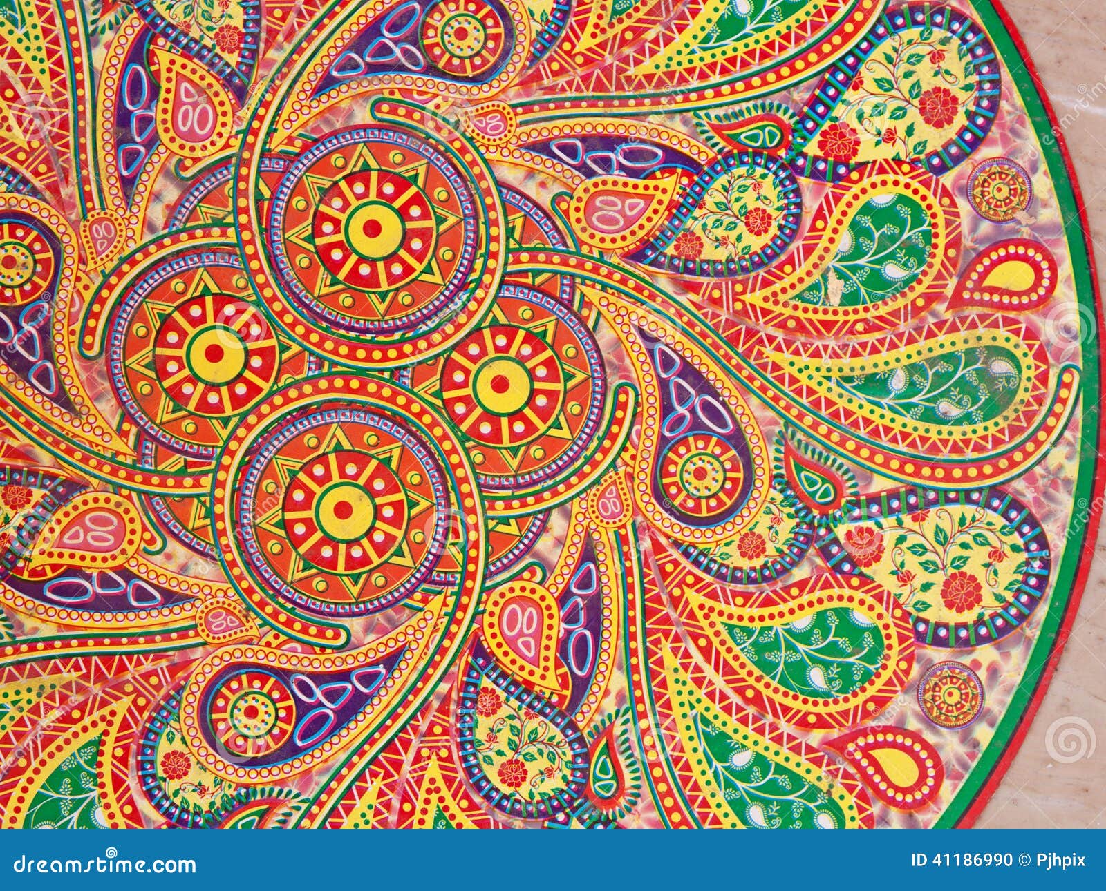 Indian Wall Pattern stock photo. Image of kaleidoscopic - 41186990