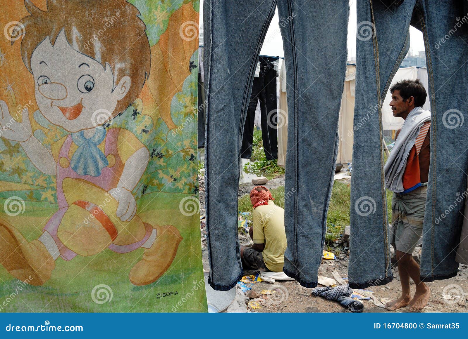 Indian Washer man editorial image. Image of lines, bengal - 16704800