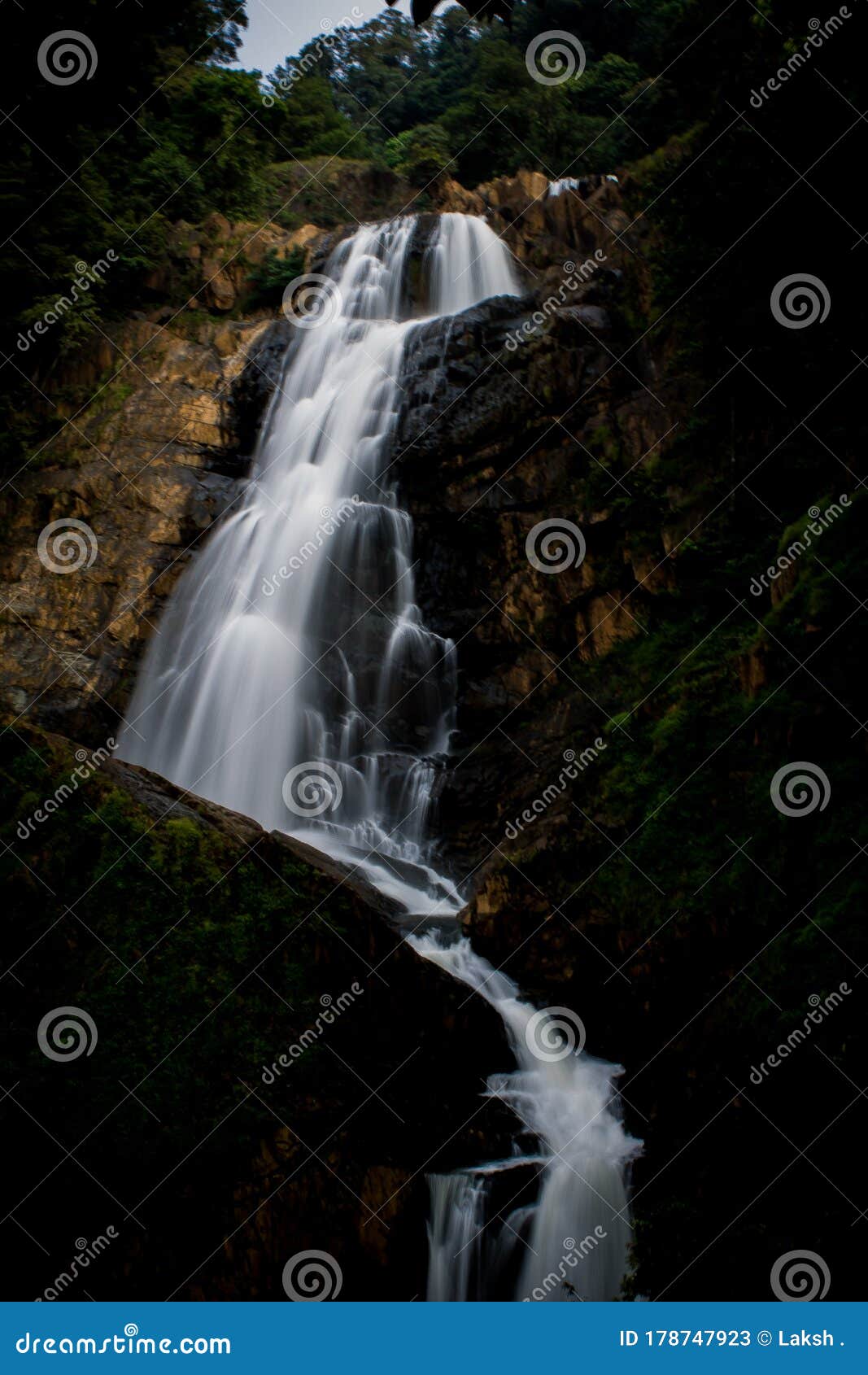 Waterfall Shot Photo By Slow Speed Shutter | CartoonDealer.com #61314843