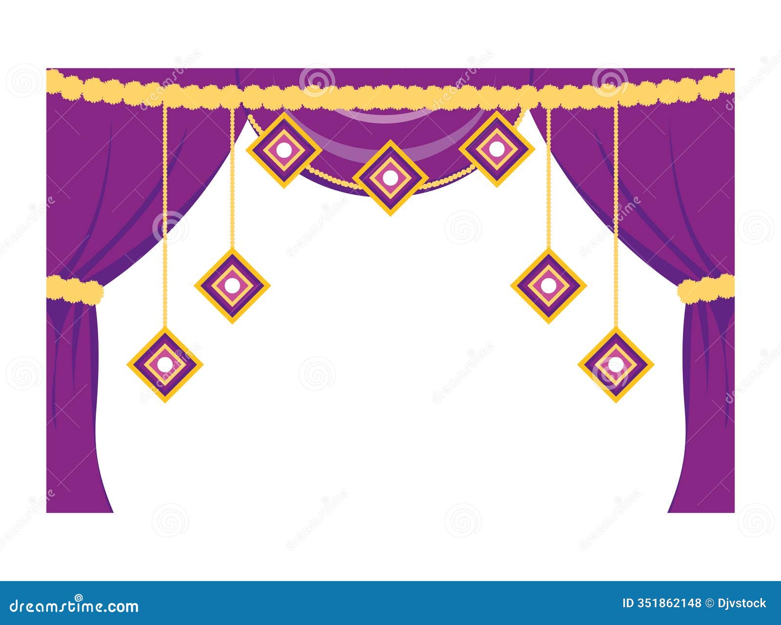 Indian wedding arch decor stock illustration. Illustration of design ...