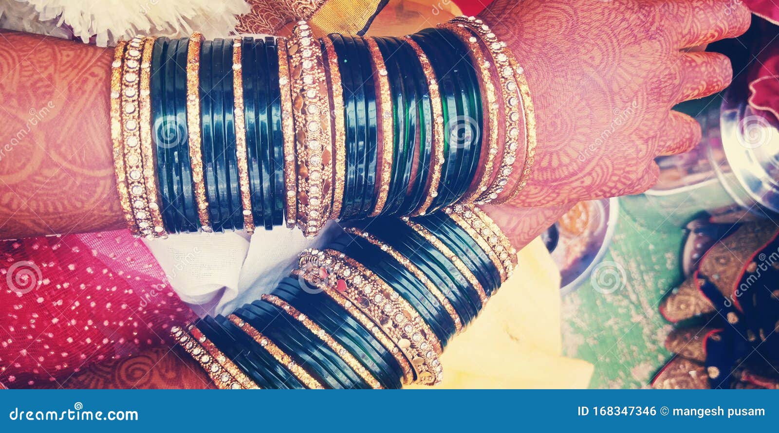 Indian wedding bangles stock photo. Image of beautiful - 168347346