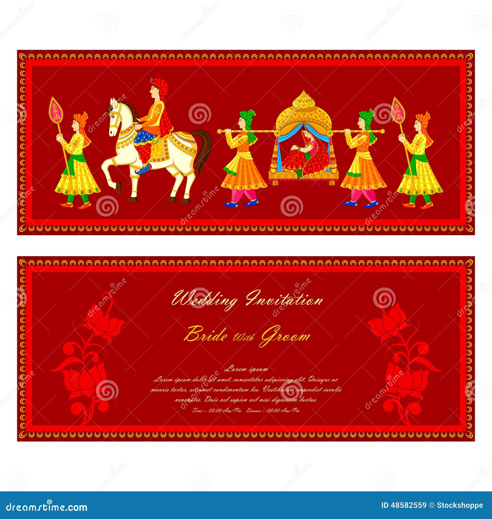 Baraat Wedding Card