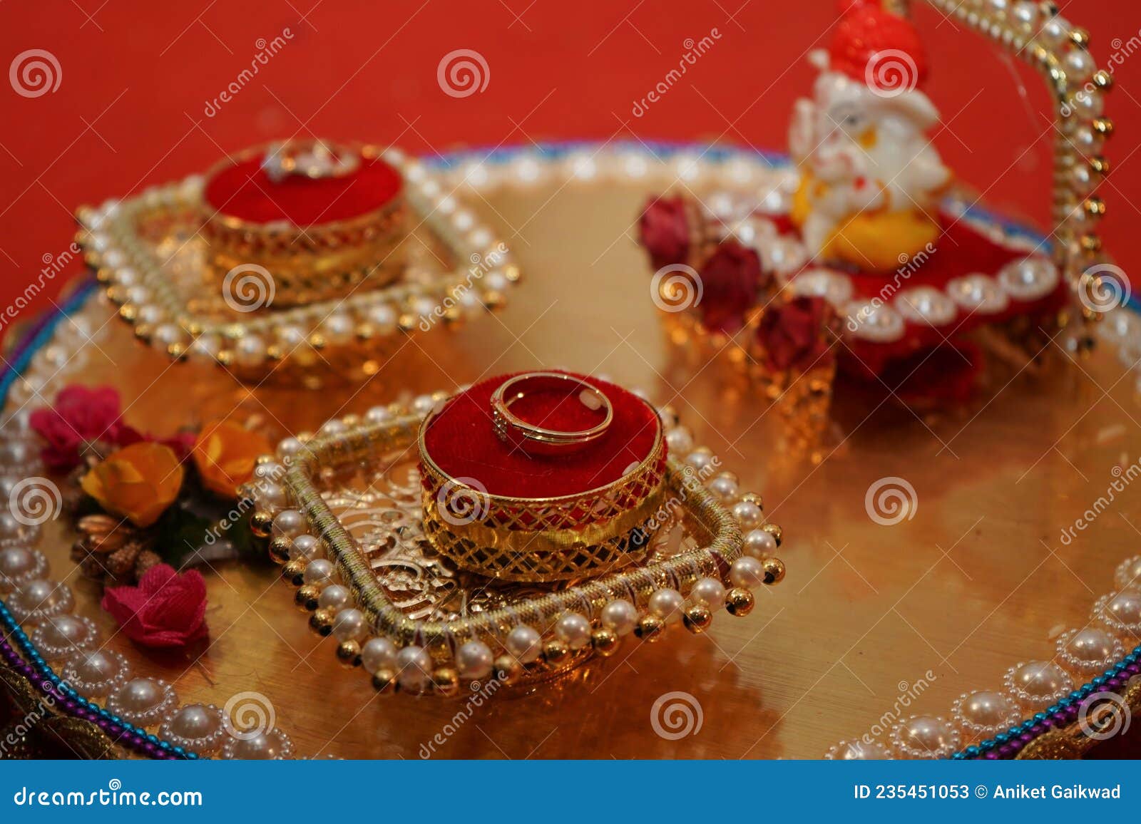 Indian Wedding Ring. Engagement Ring Stock Image - Image of dessert ...