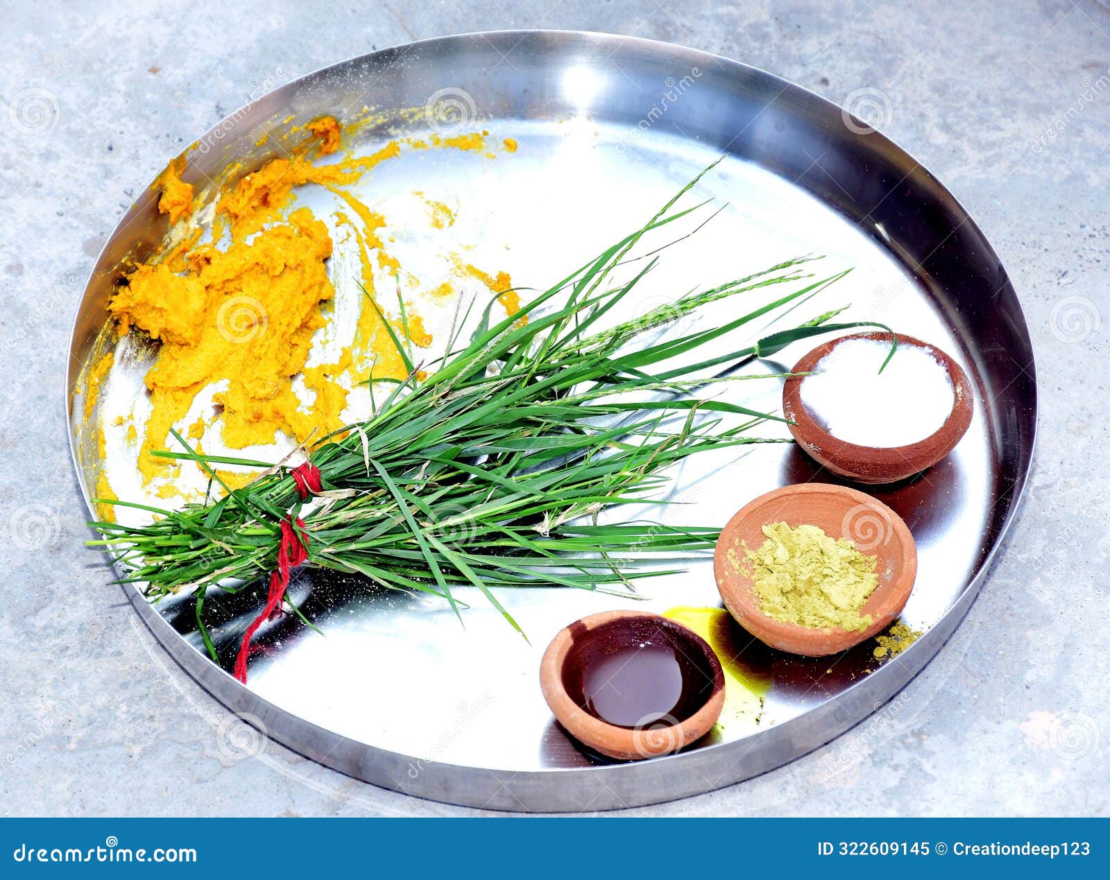 Haldi Ceremony plate stock image. Image of marriage - 322609145