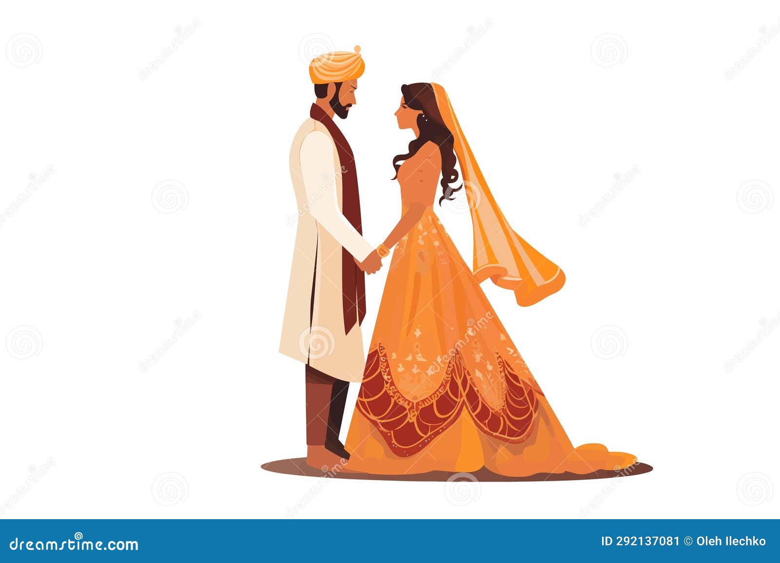 Indian Wedding Vector Flat Minimalistic Isolated Vector Style ...