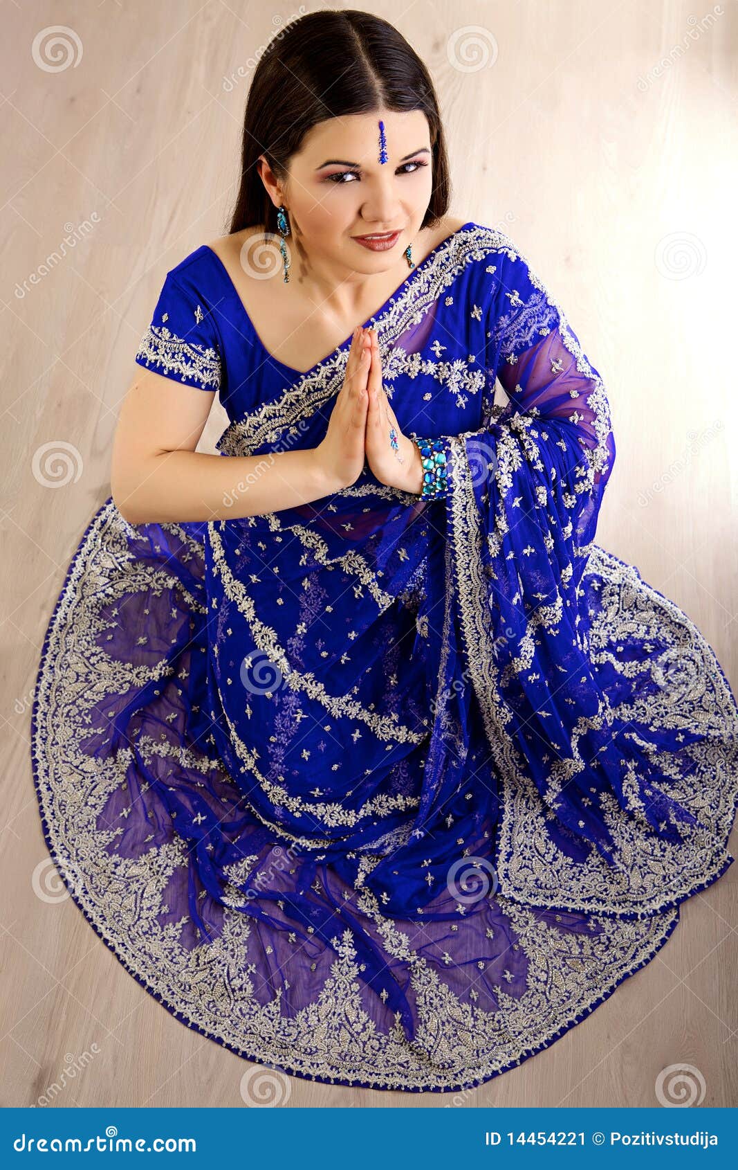 Indian woman stock image. Image of eyes, beautiful, blue - 14454221