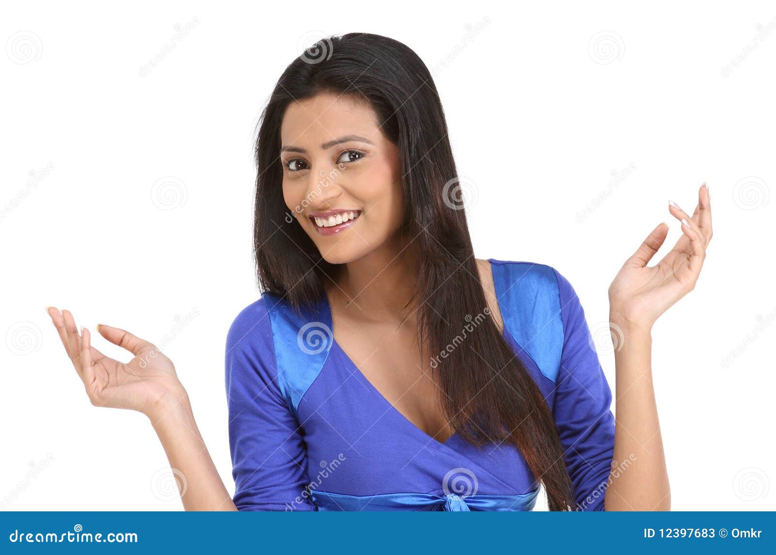 Indian Woman with Nice Expression Stock Image - Image of elegant, nice ...