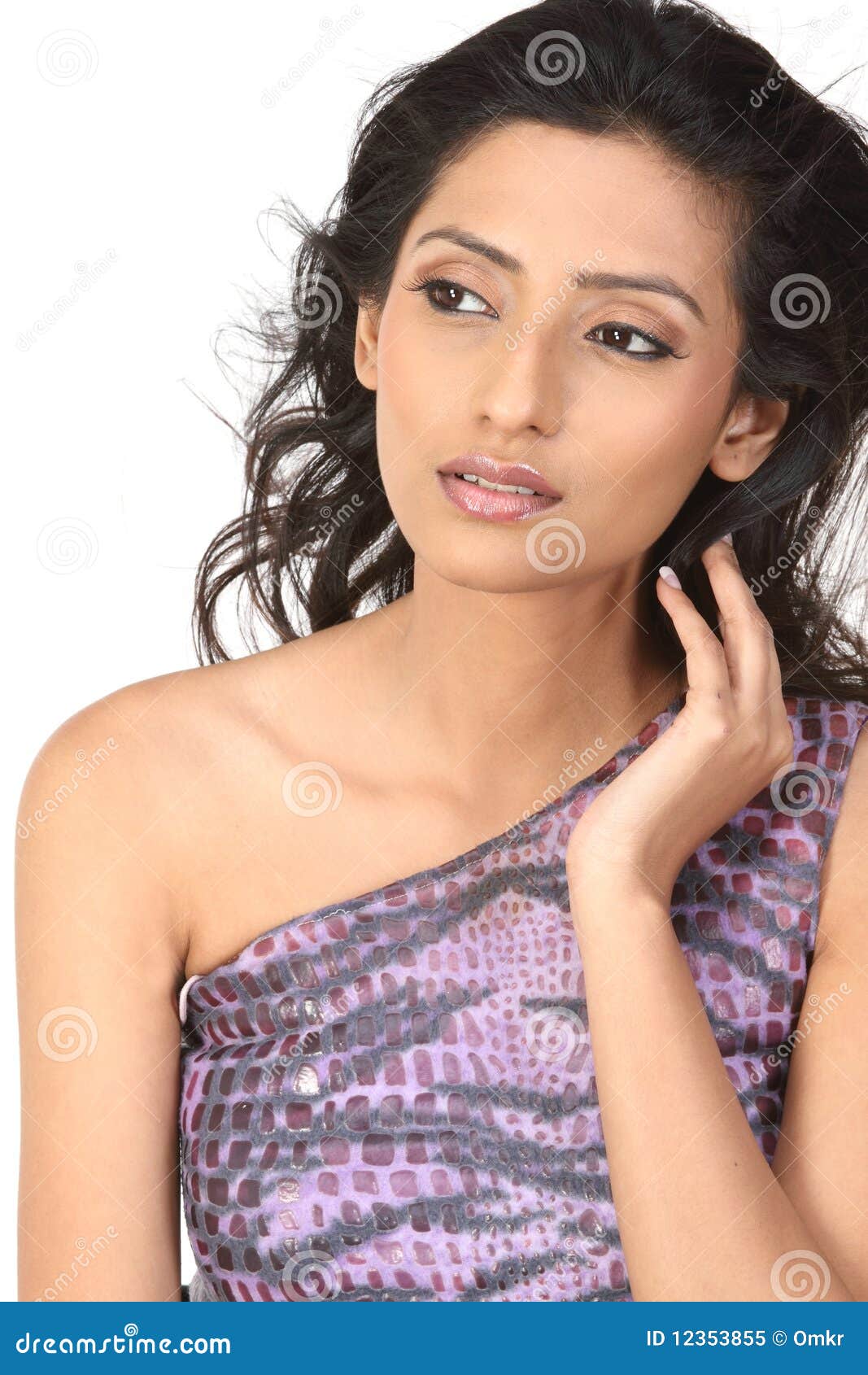 Indian Woman with Nice Face Expression Stock Image - Image of ...