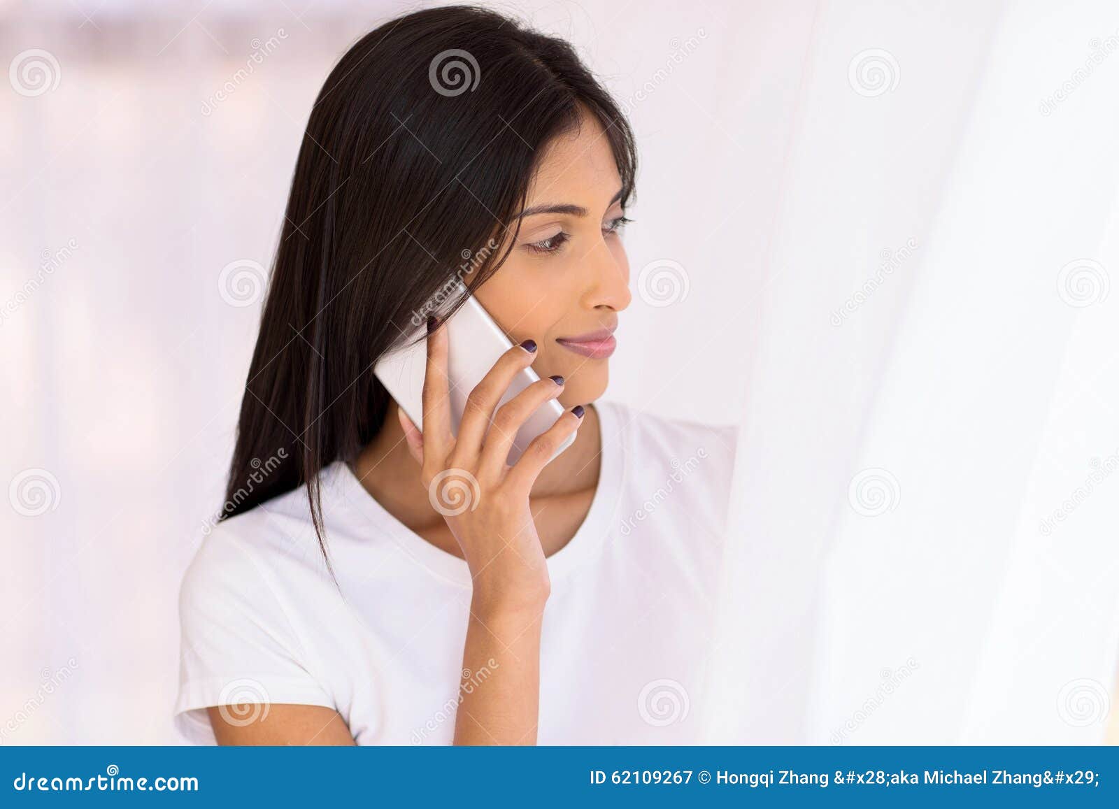 Indian woman talking stock image. Image of carefree, ethnic - 62109267