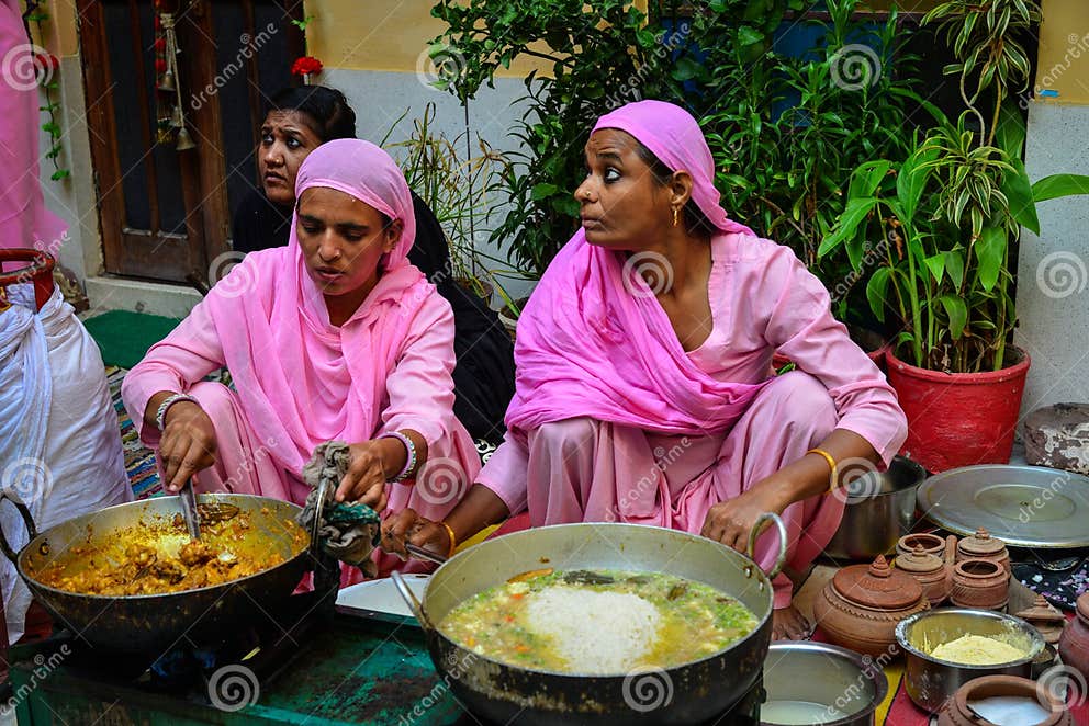 Indian Women Cooking Traditional Food Editorial Stock Image Image Of