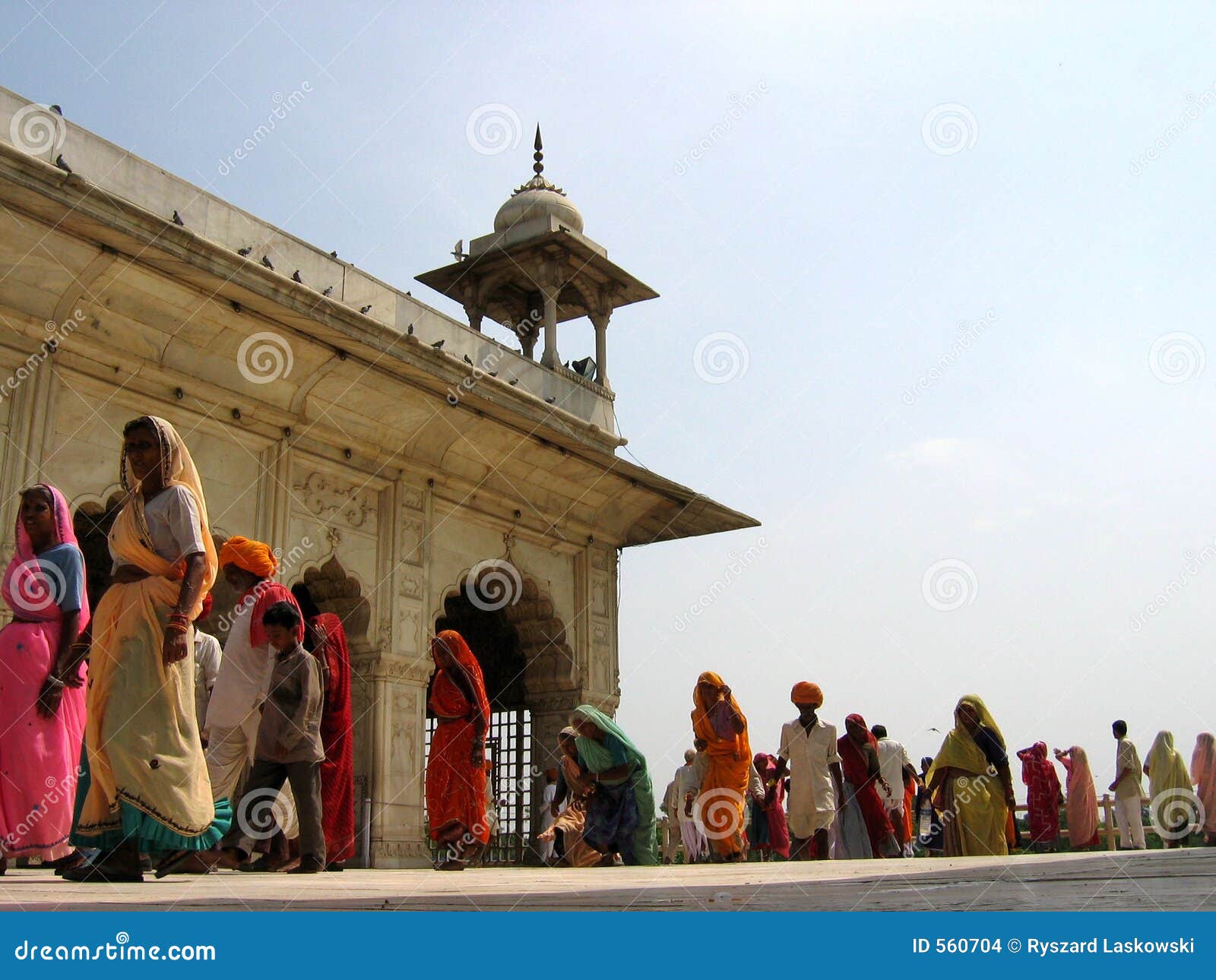 Indian women in Red Fort stock photo. Image of people, pilgrims - 560704