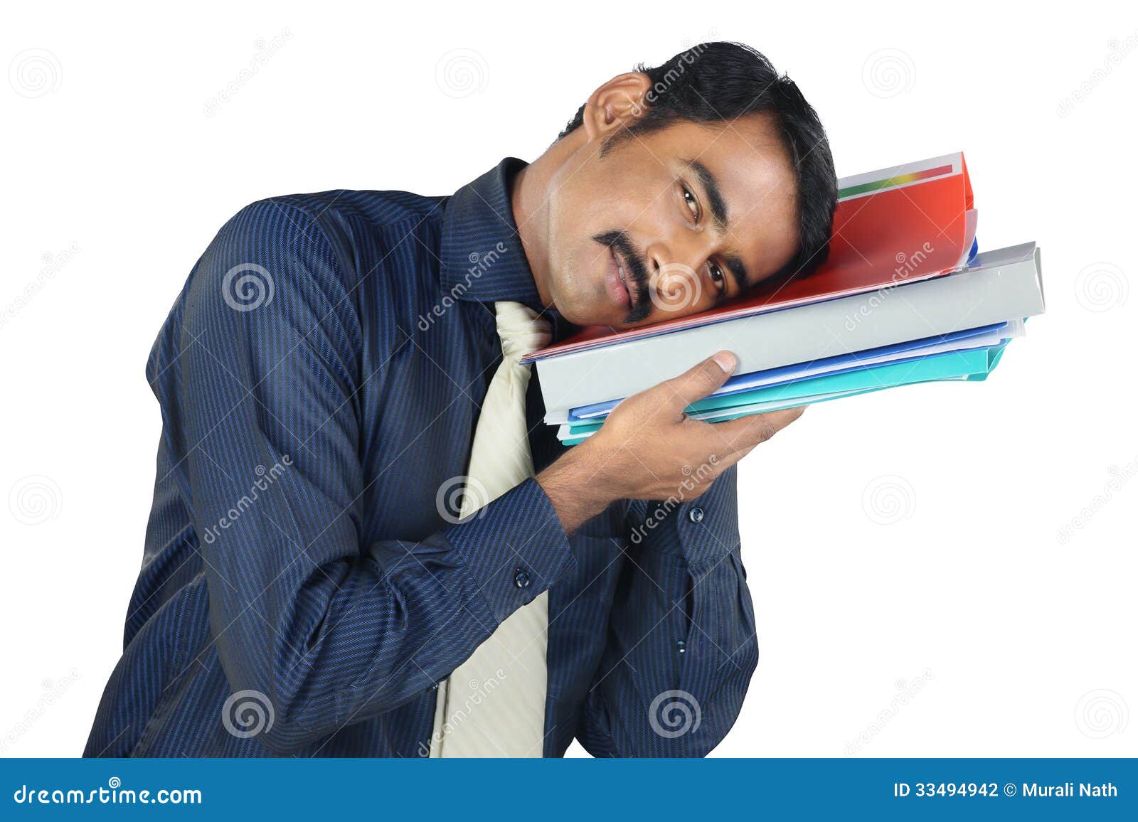 Indian Young Man Holding the Files Stock Photo - Image of files, leader ...