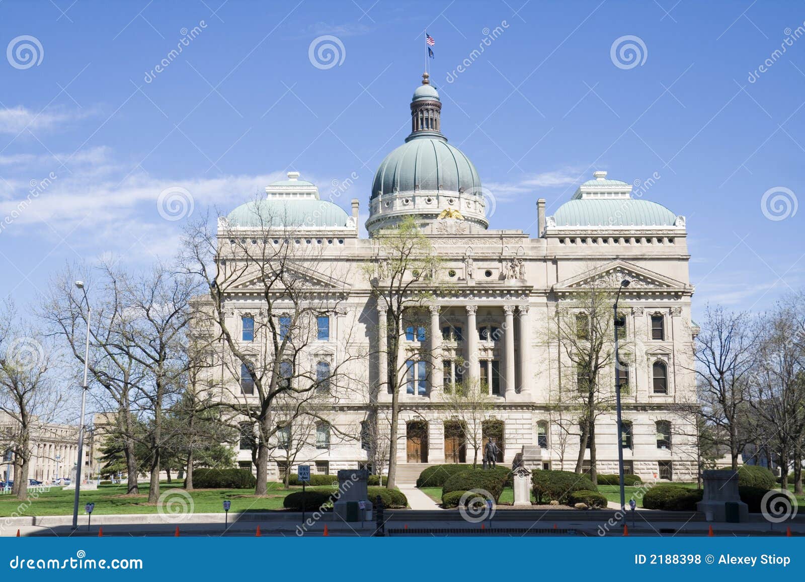 Indiana Capitol Building stock photo. Image of blue, america - 2188398