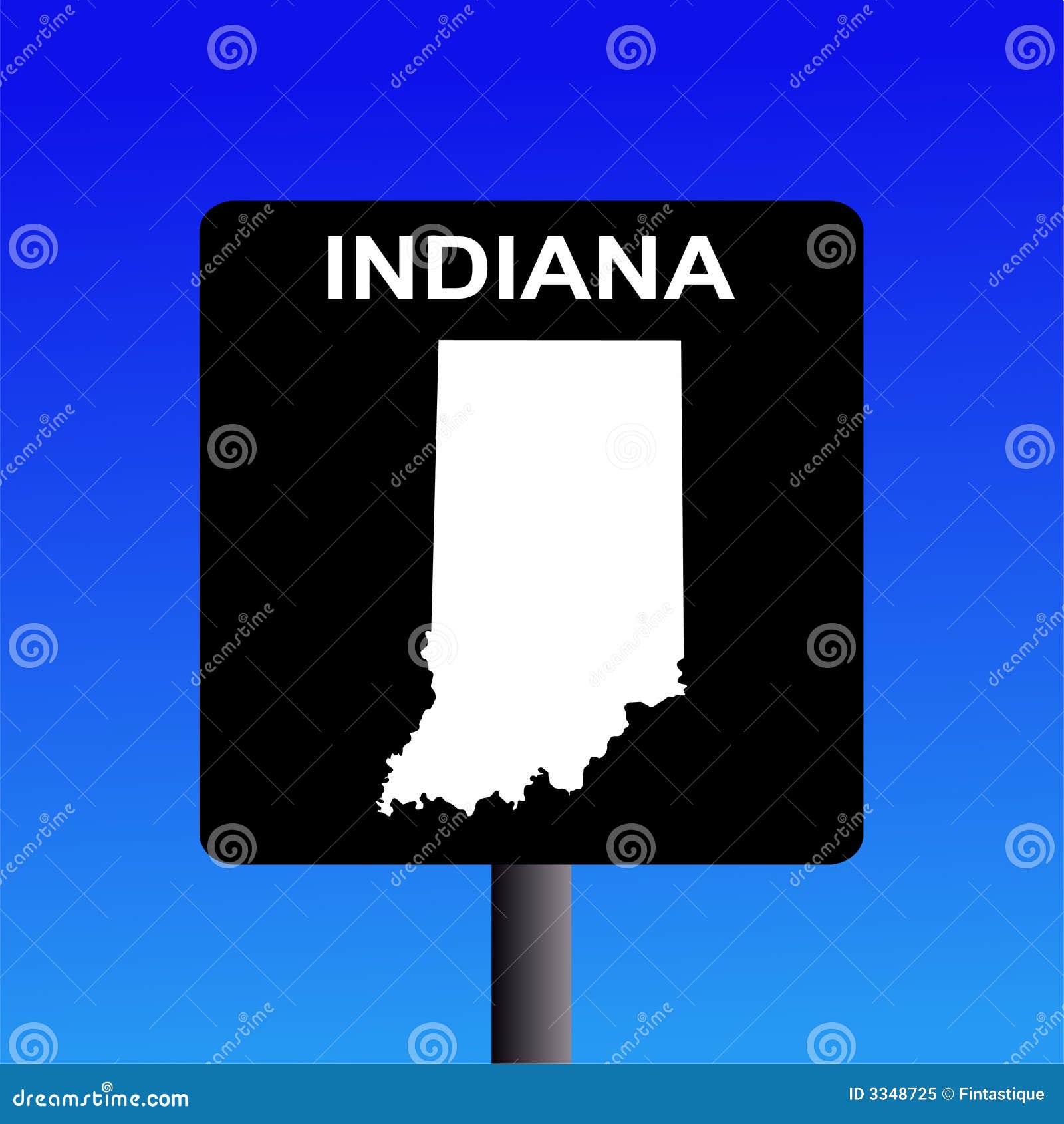 Indiana highway sign stock vector. Illustration of expressway - 3348725