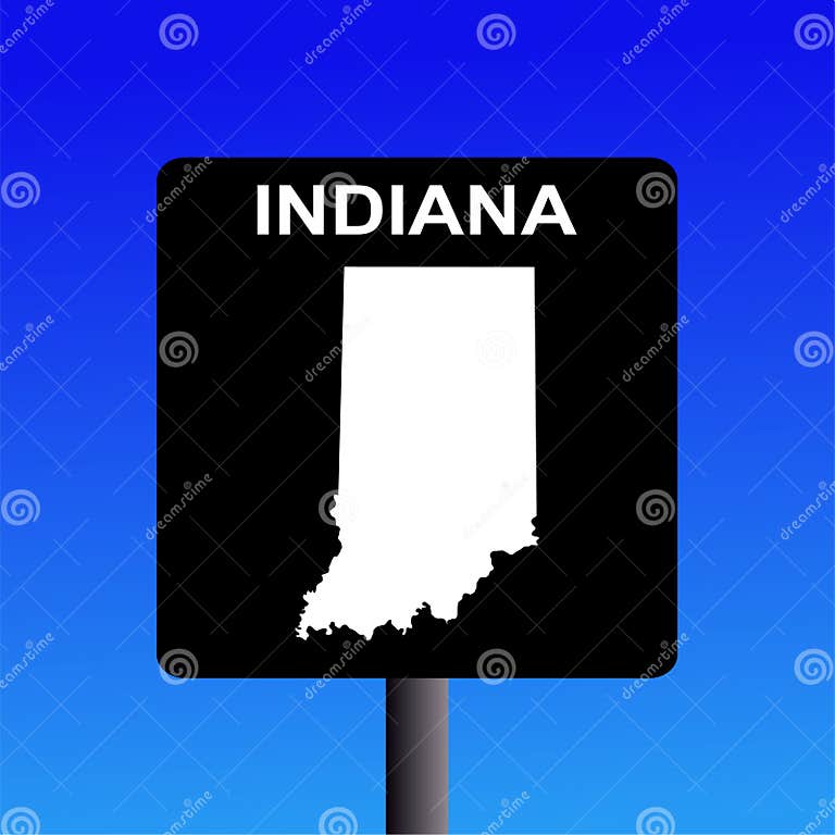 Indiana highway sign stock vector. Illustration of expressway - 3348725