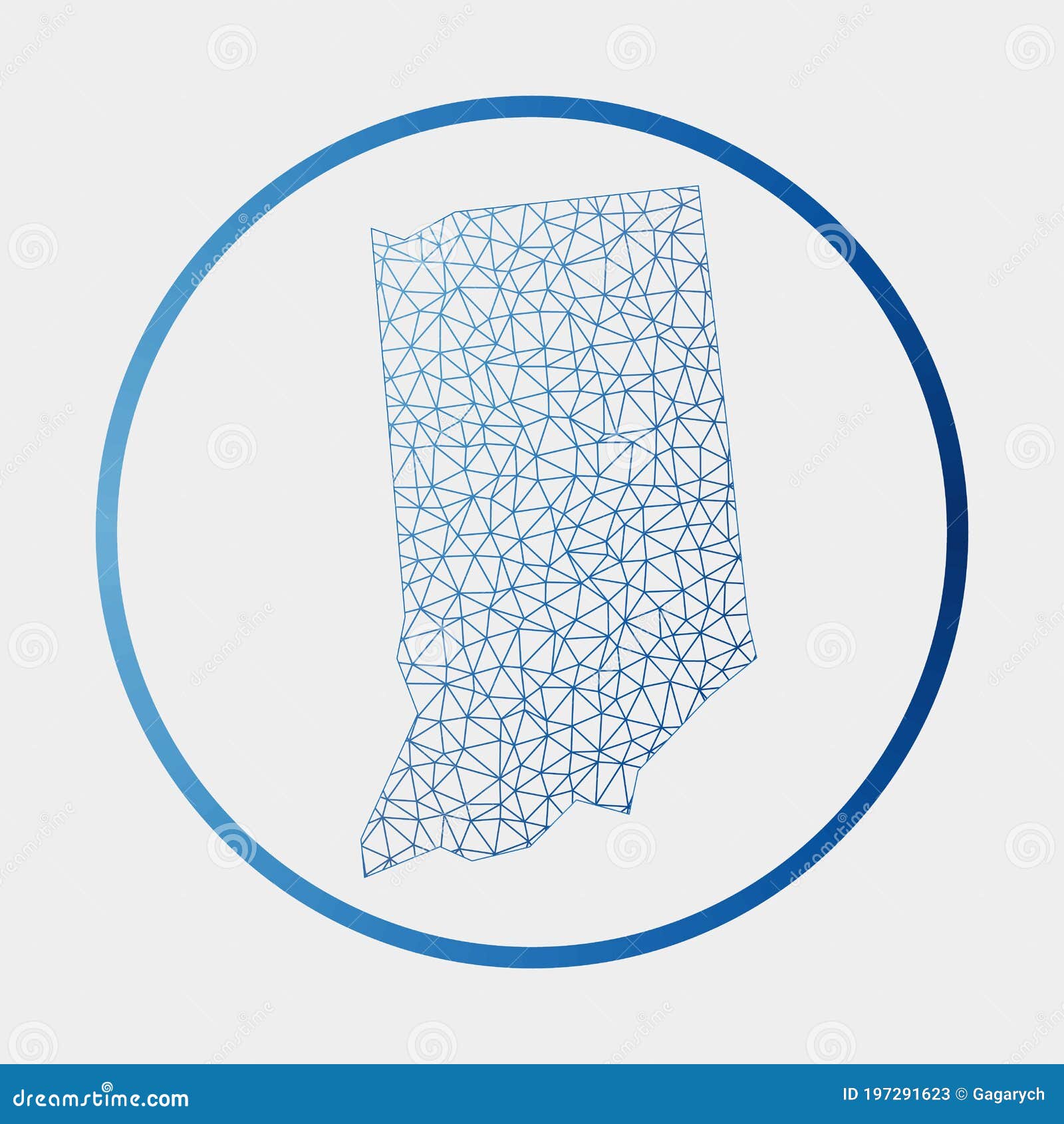 Indiana icon. stock vector. Illustration of icon, banner - 197291623