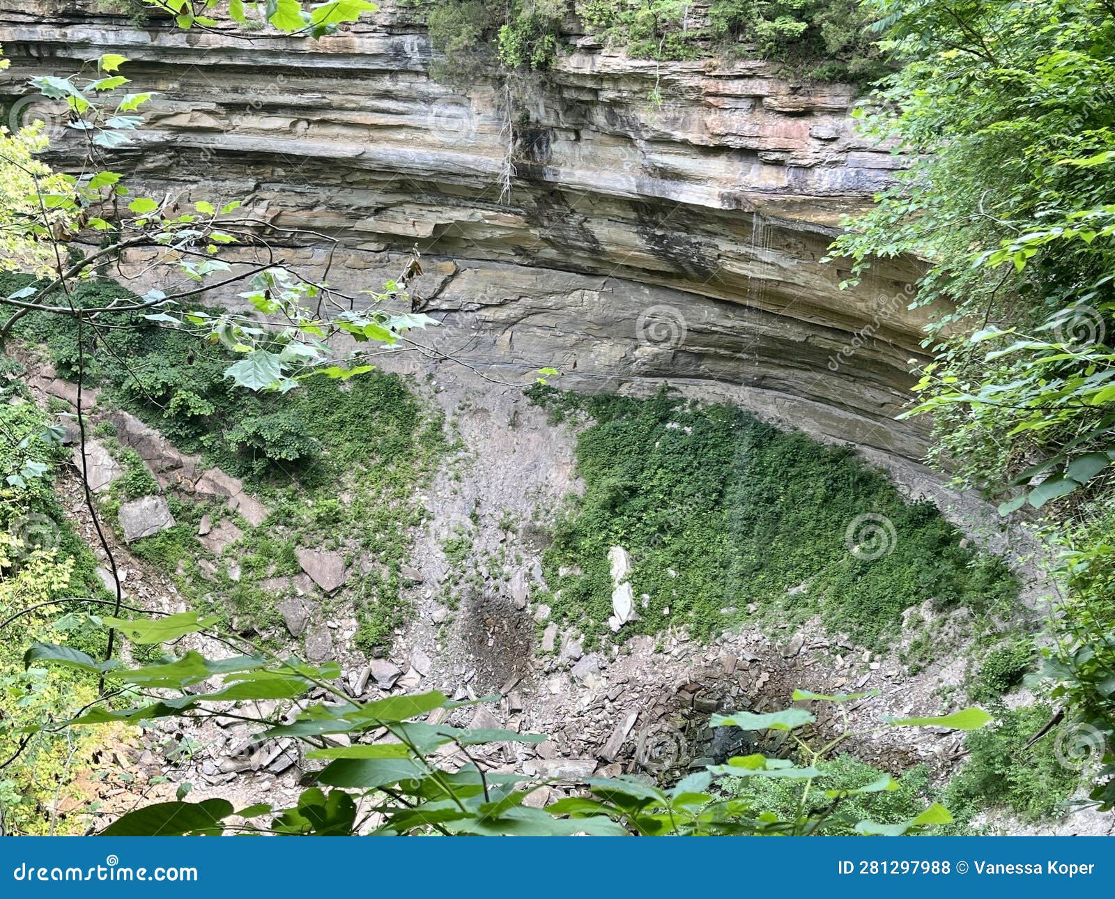 A Waterfall in the Clifty Falls State Park Stock Photo - Image of ...